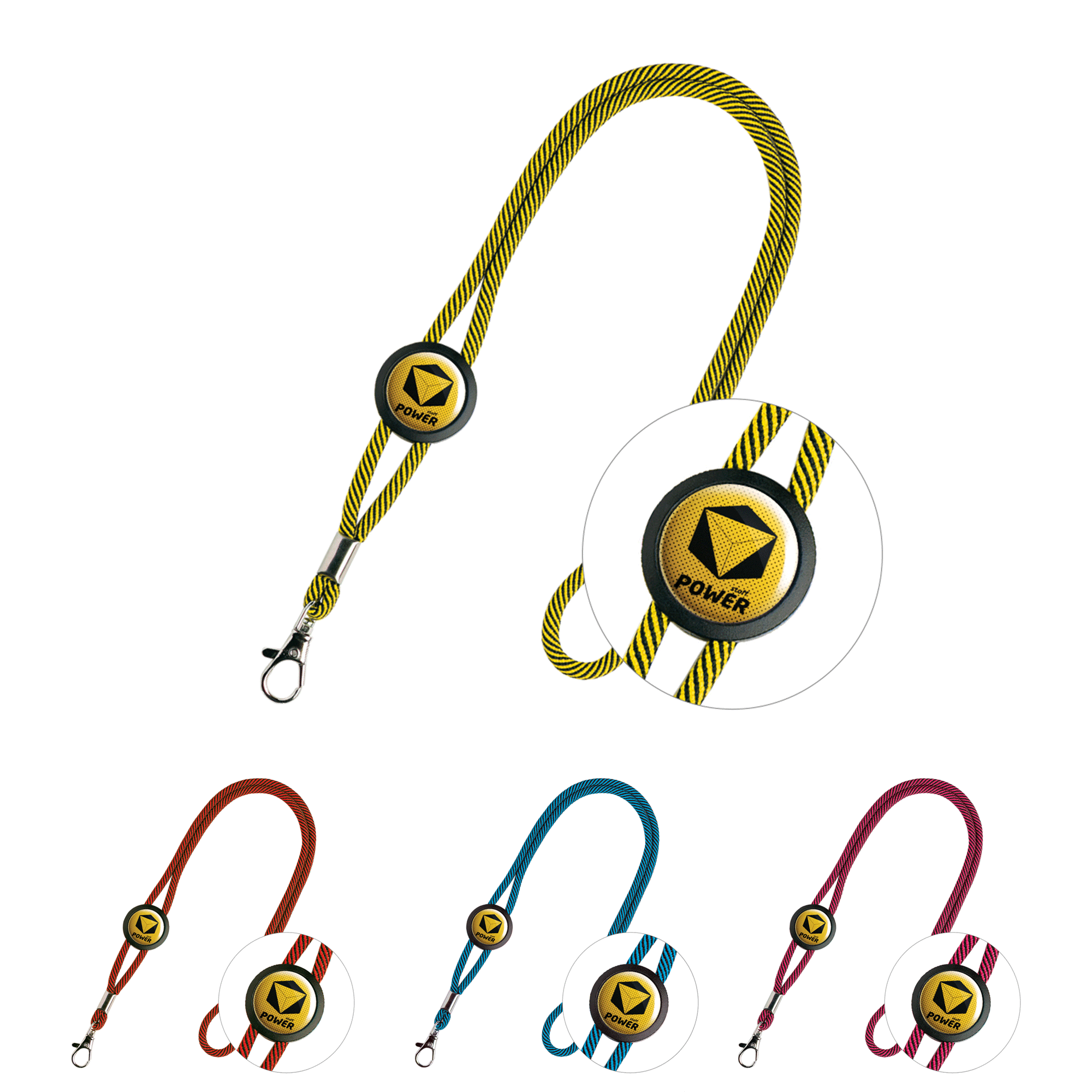 Promotional Adjustable polyester tubular lanyard with Logo | Pens.com