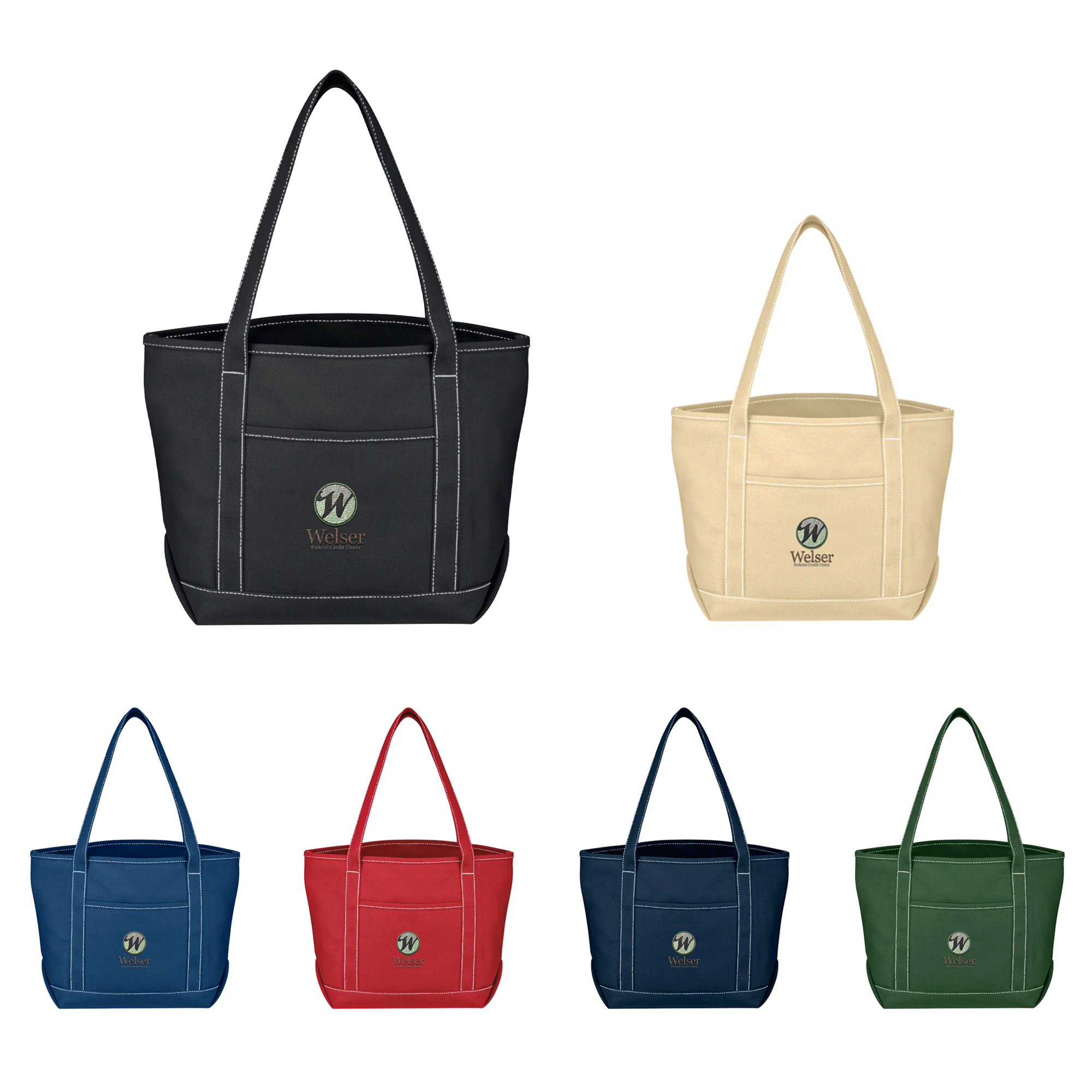 Custom Embroidered Osi 24 oz. Cotton Canvas Yacht Tote | Pens.com