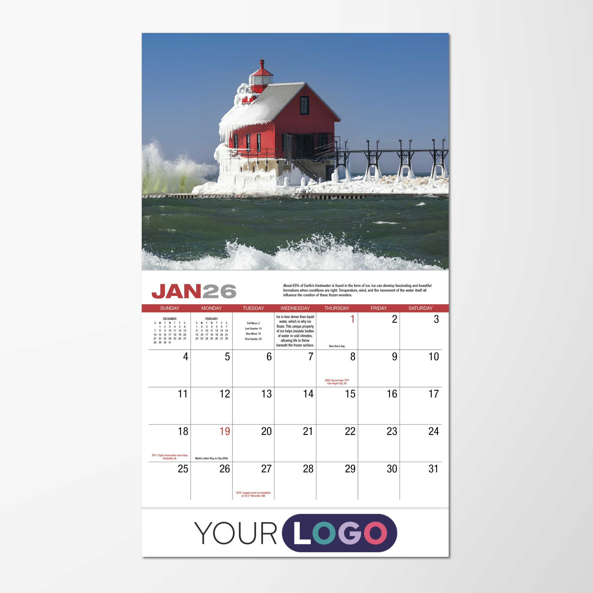 Custom Weather Almanac Wall Calendar | Pens.com
