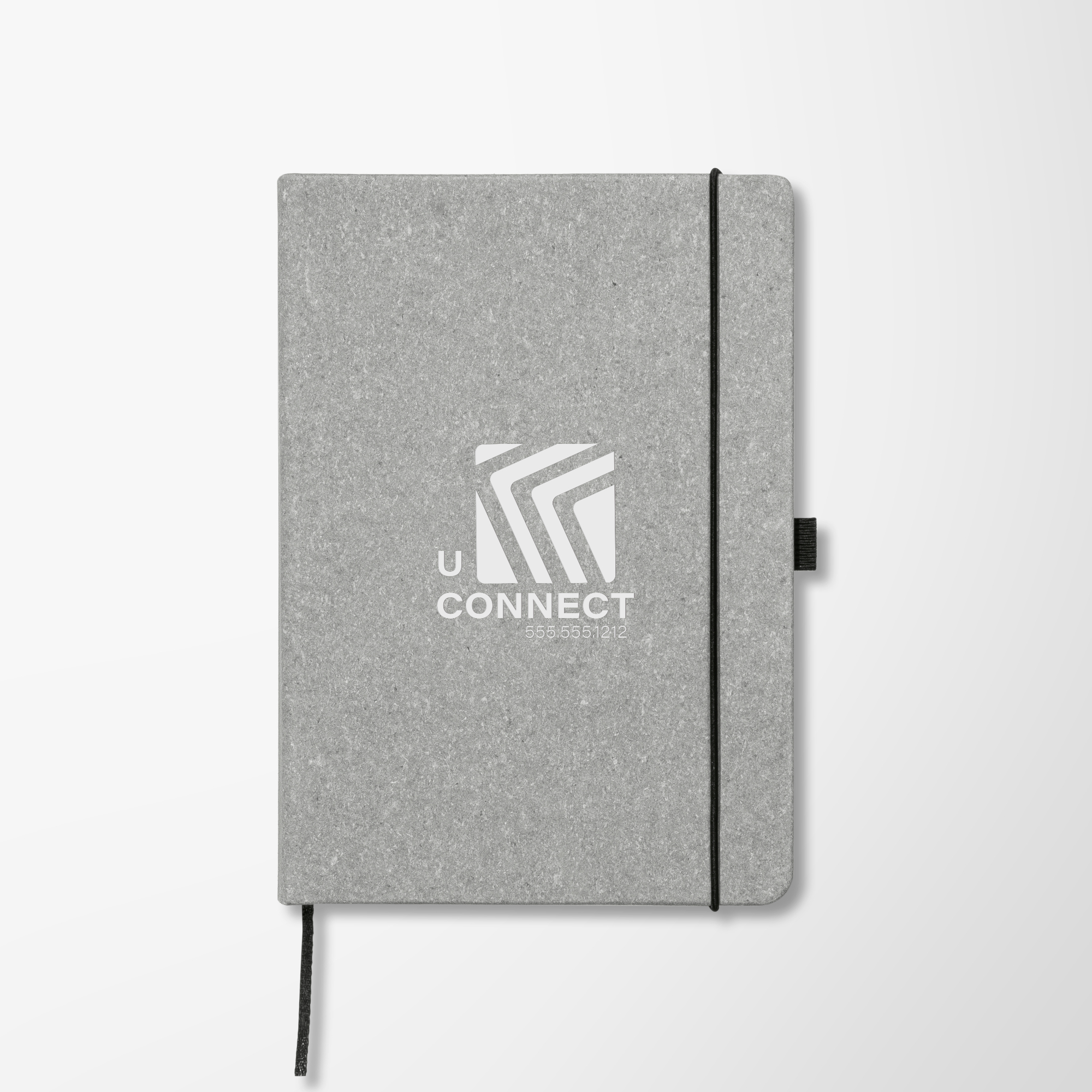 Custom 8" x 6" Palmer Recycled PU Leather Notebook | Pens.com