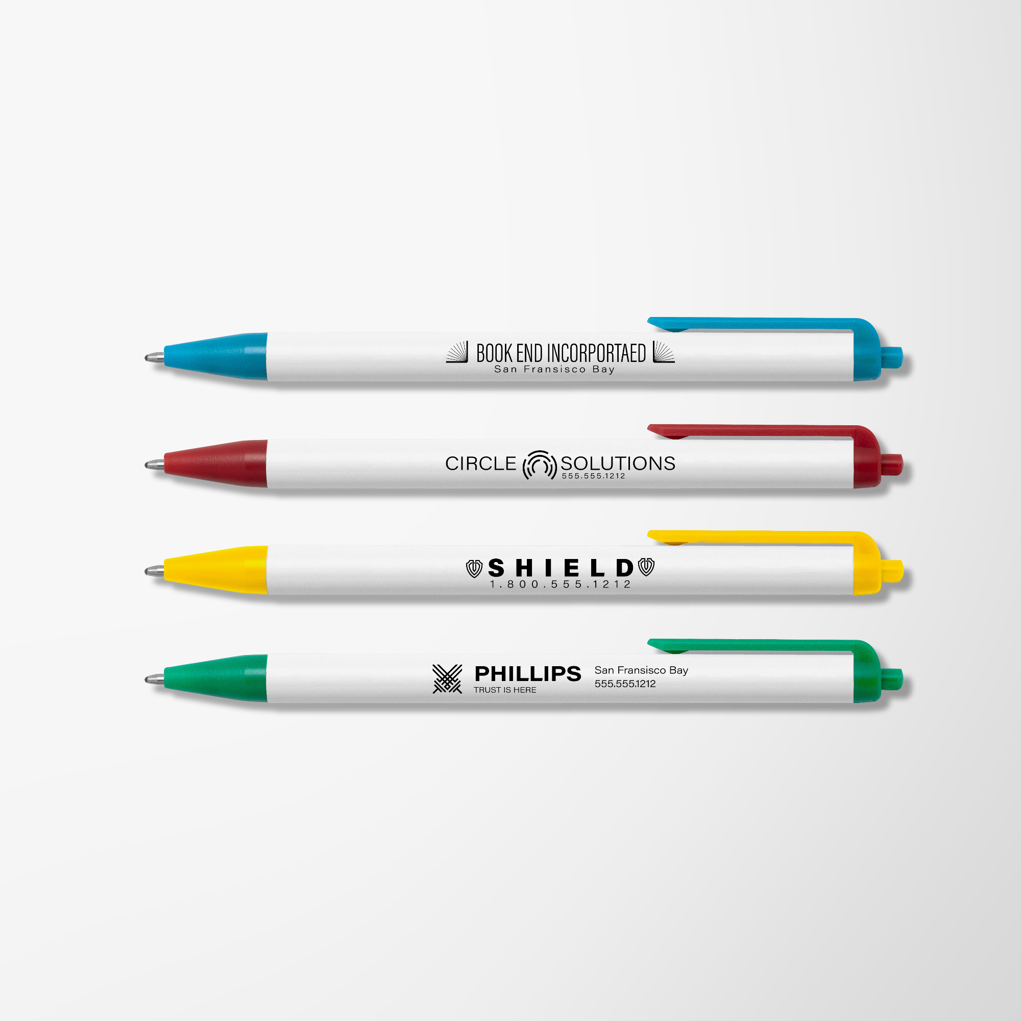 Promotional Colour Block Raven Pen with Logo | Pens.com