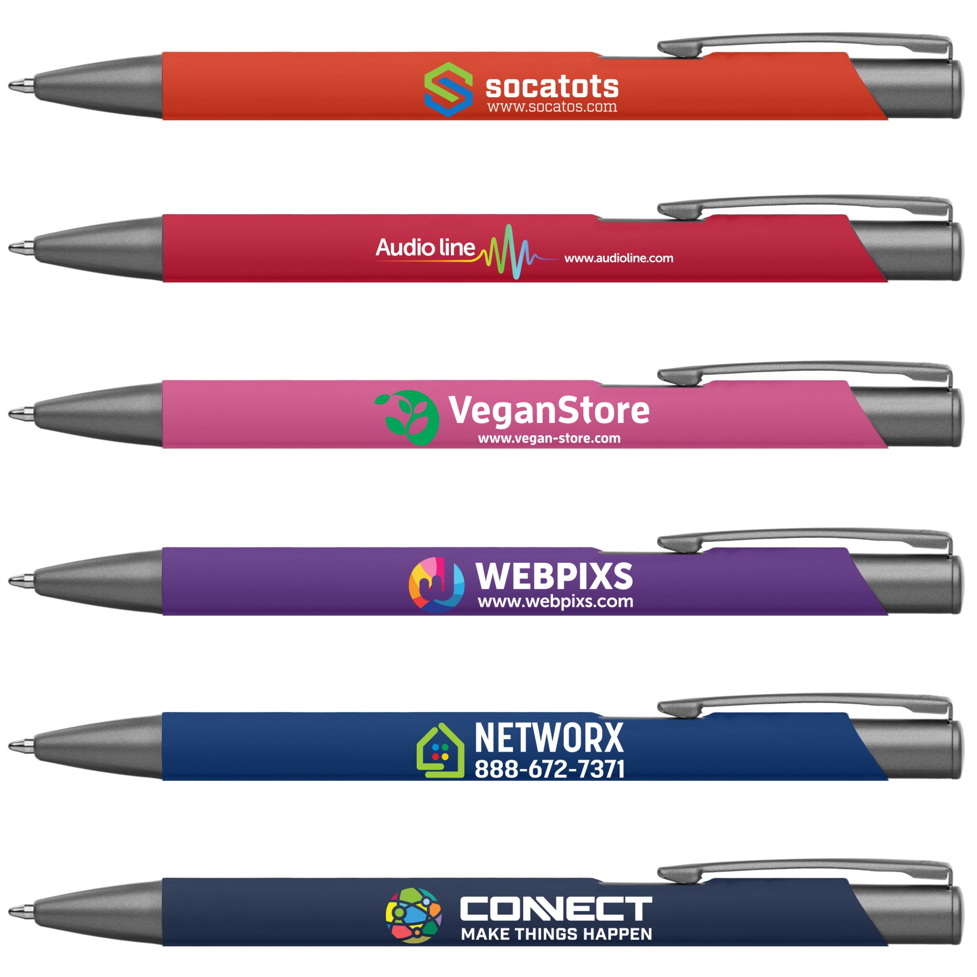 Promotional Full Colour Paragon Pen with Gunmetal Trim with Logo | Pens.com