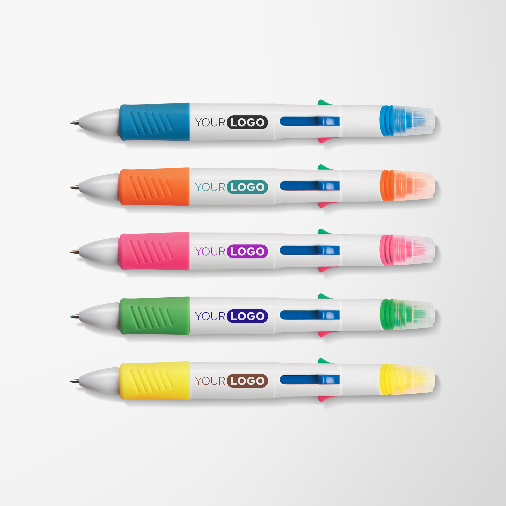 Custom Quatro Pen With Highlighter | Pens.com