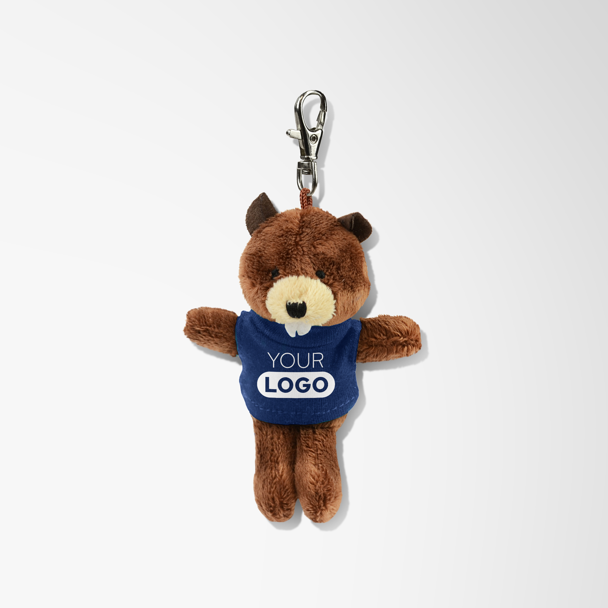 Custom Chelsea Teddy Bear™ 4" Plush Beaver Key Tags | Pens.com