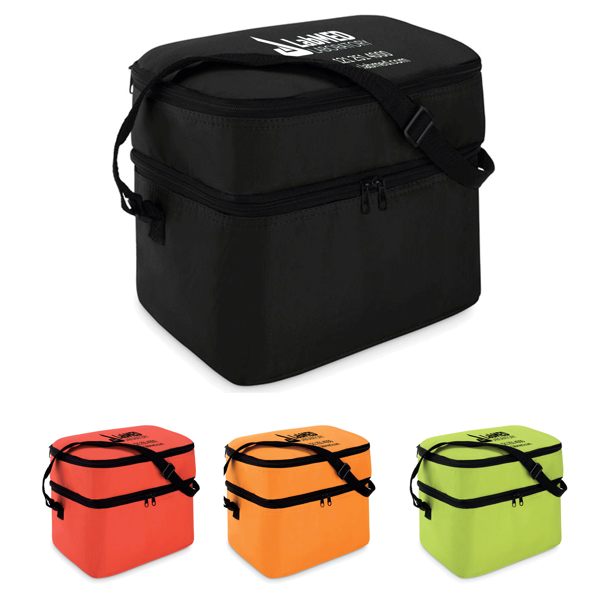 Promotional Casey Cooler Bag with 2 Compartments with Logo | Pens.com