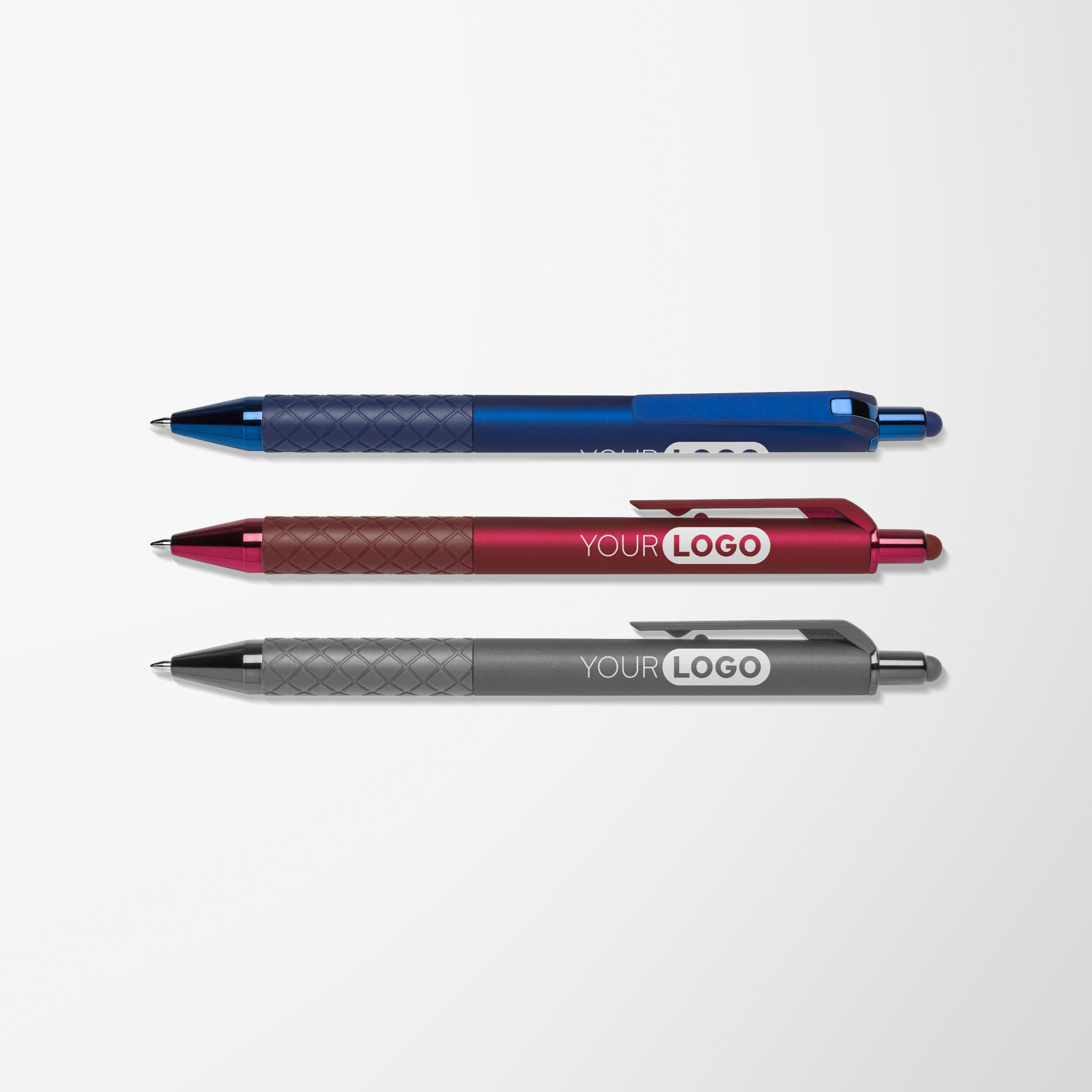 Custom Monochrome Miles Gel Stylus Pen | Pens.com