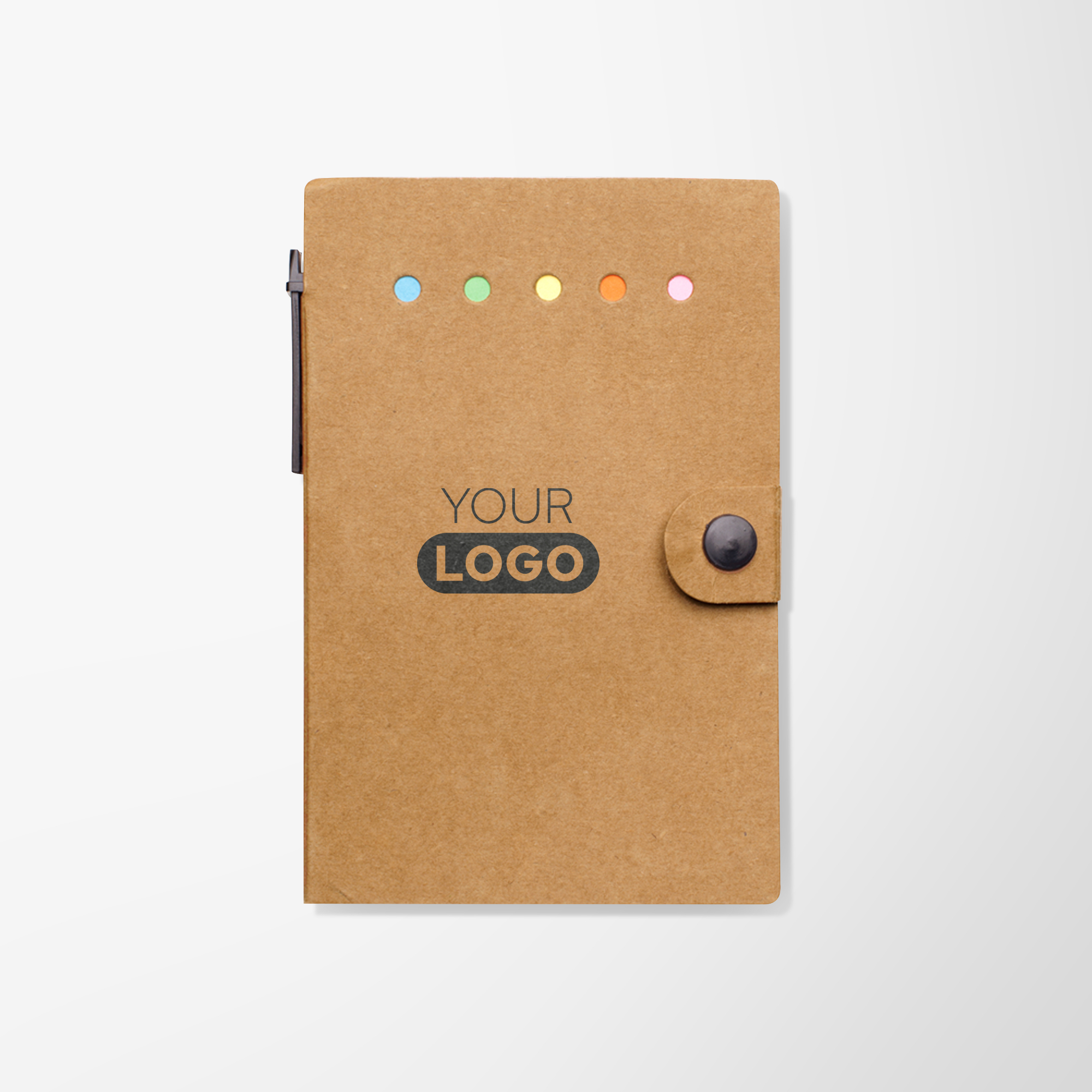 Custom Small Snap Notebook with Desk Essentials | Pens.com