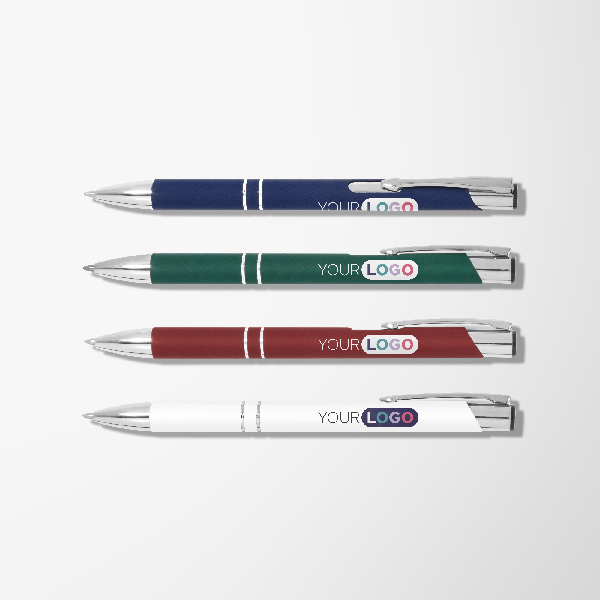 Personalise Full Colour Inkjet Soft Touch Paragon Pen with Text | Pens.com