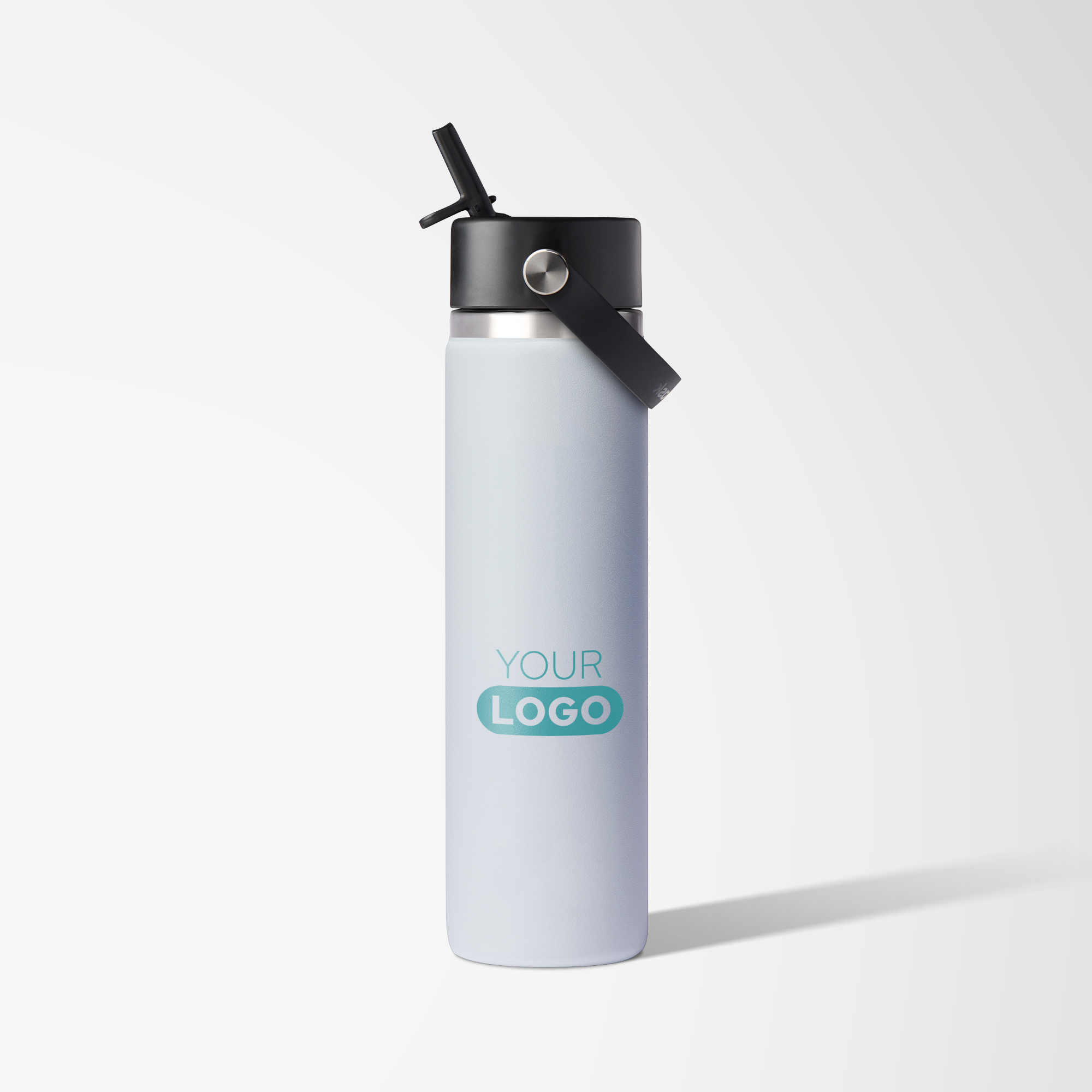Custom Hydro Flask® Wide Mouth 24oz Bottle with Flex Straw Cap | Pens.com