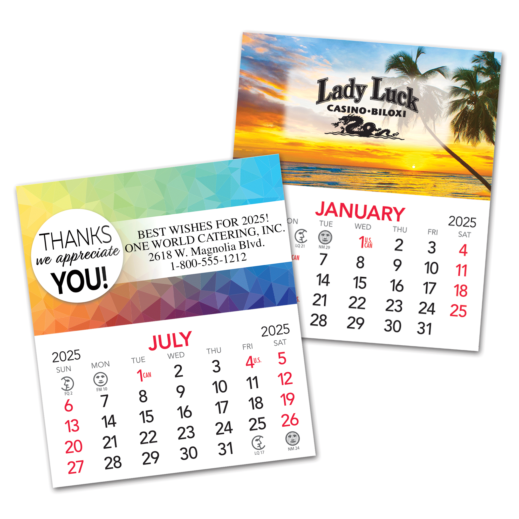 Custom Design Wrap Monthly Magnetic Calendar | Pens.com