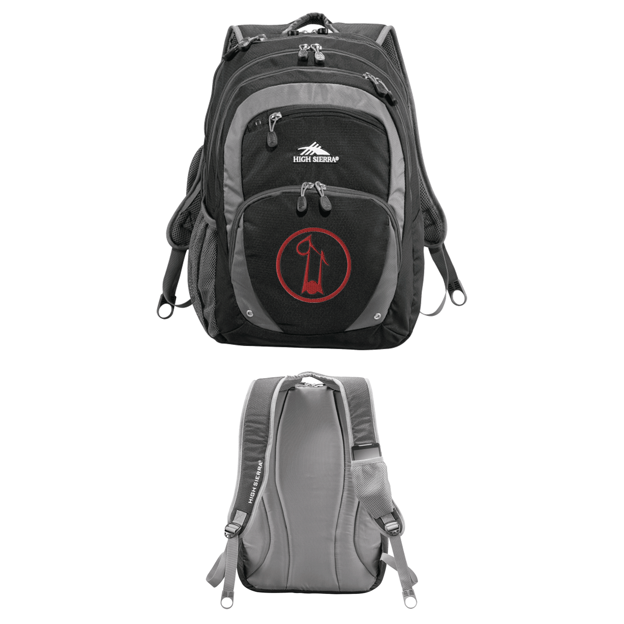 Custom Embroidered High Sierra Overtime Fly-By 17" Computer Backpack ...