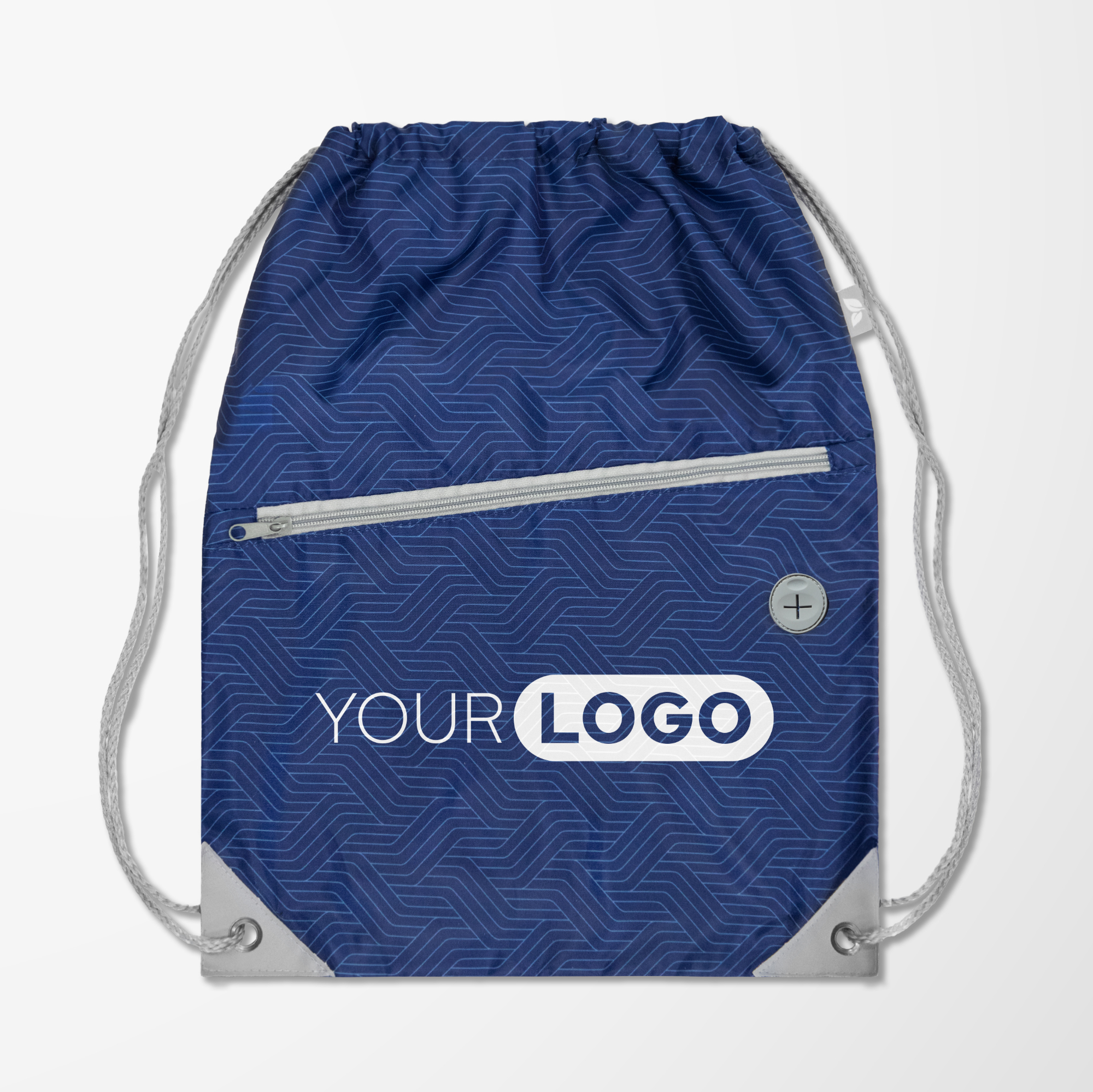 Custom Patterned Everyday Recycled Drawstring Backpack | Pens.com