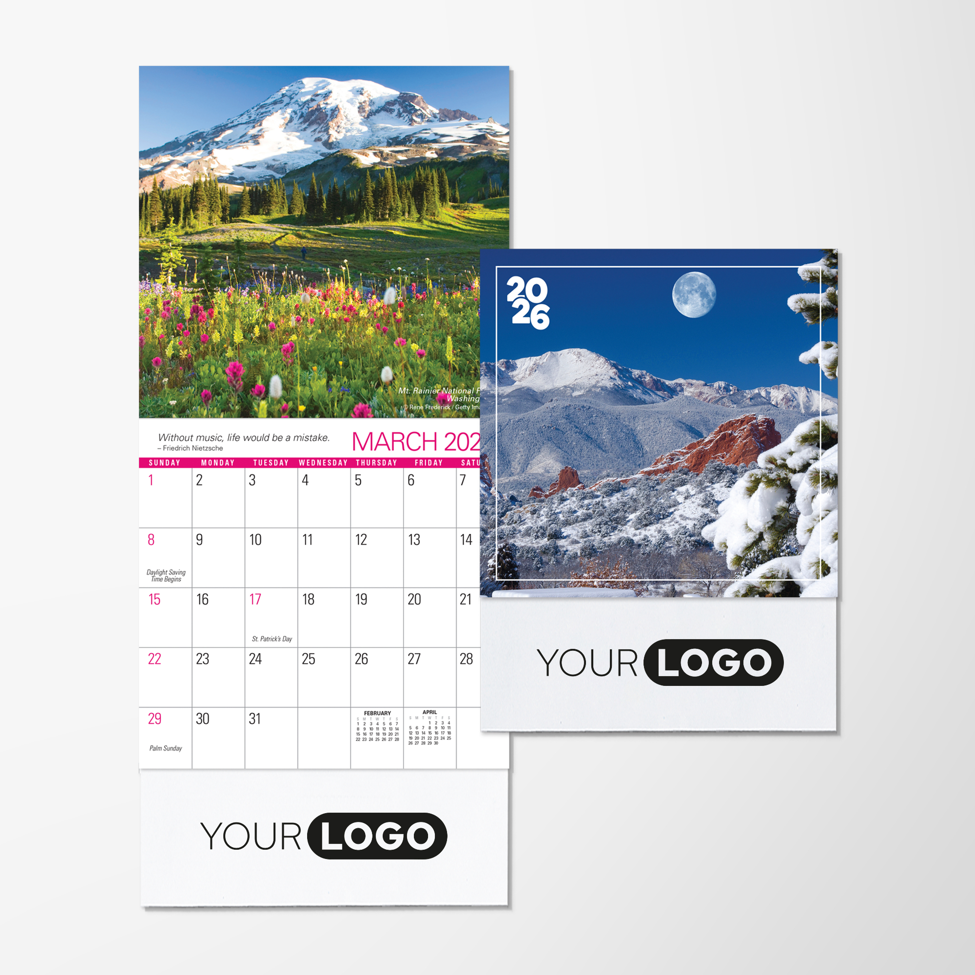 Custom Mini Reflections Wall Calendar | Mini Calendar Gifts | Pens.com®