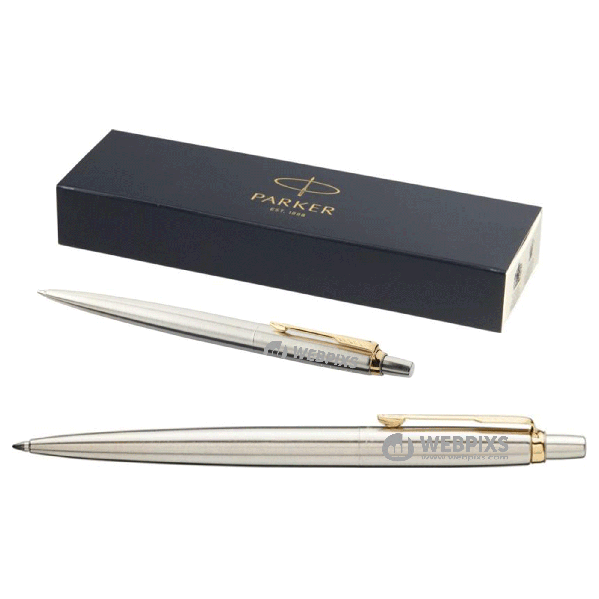 Promotional Parker™ Jotter SS ballpoint pen Blue ink with Logo | Pens.com