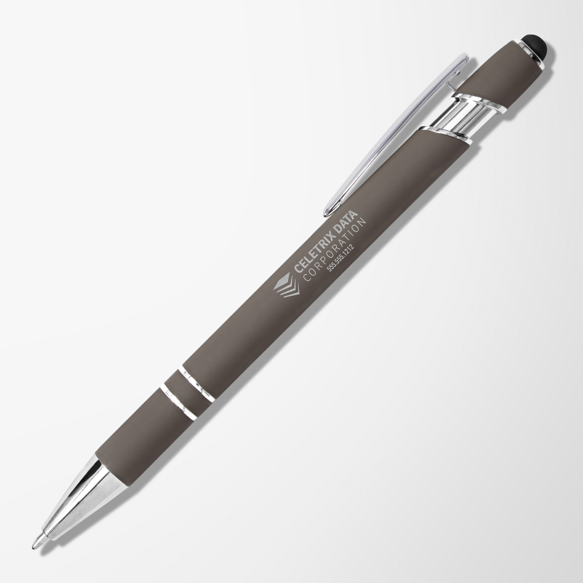 Customise Alpha Soft Touch Pen With Stylus with Print | Pens.com