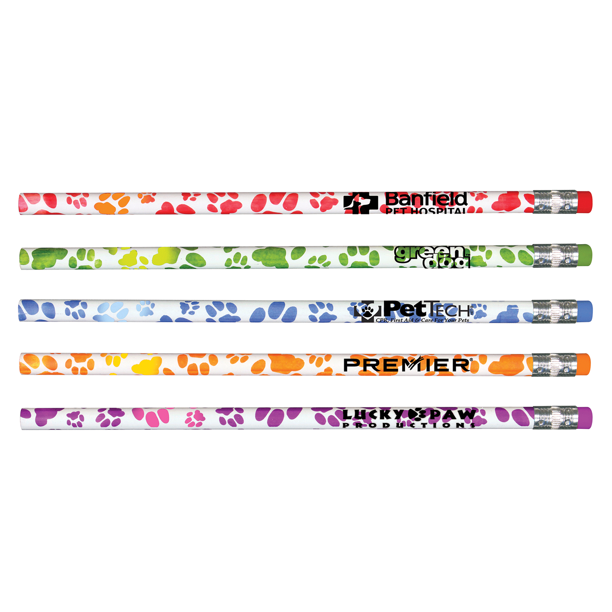 Custom Mood Paw Print Pencil | Pens.com