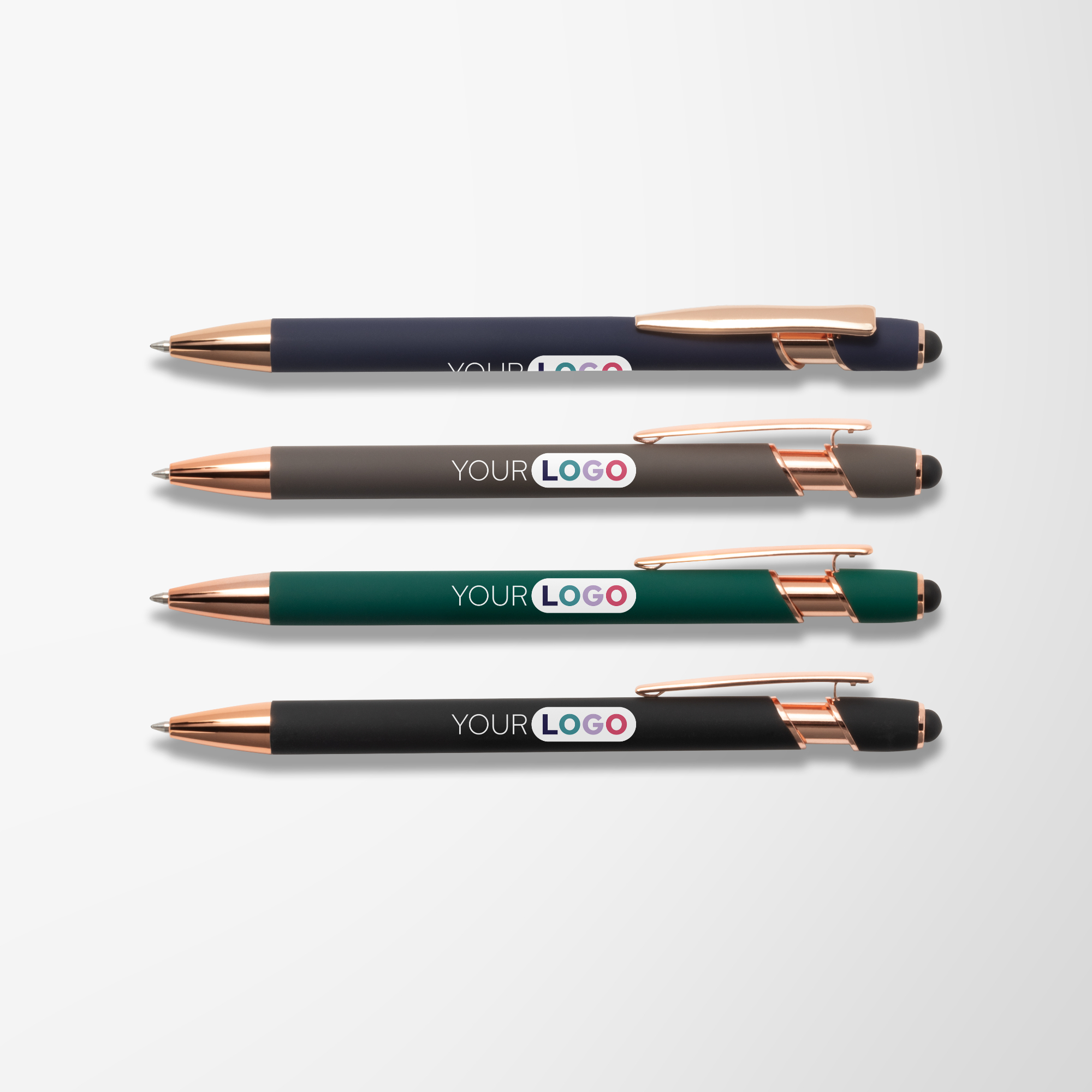 Custom Full Color Alpha Soft Touch Gel Pen | Pens.com