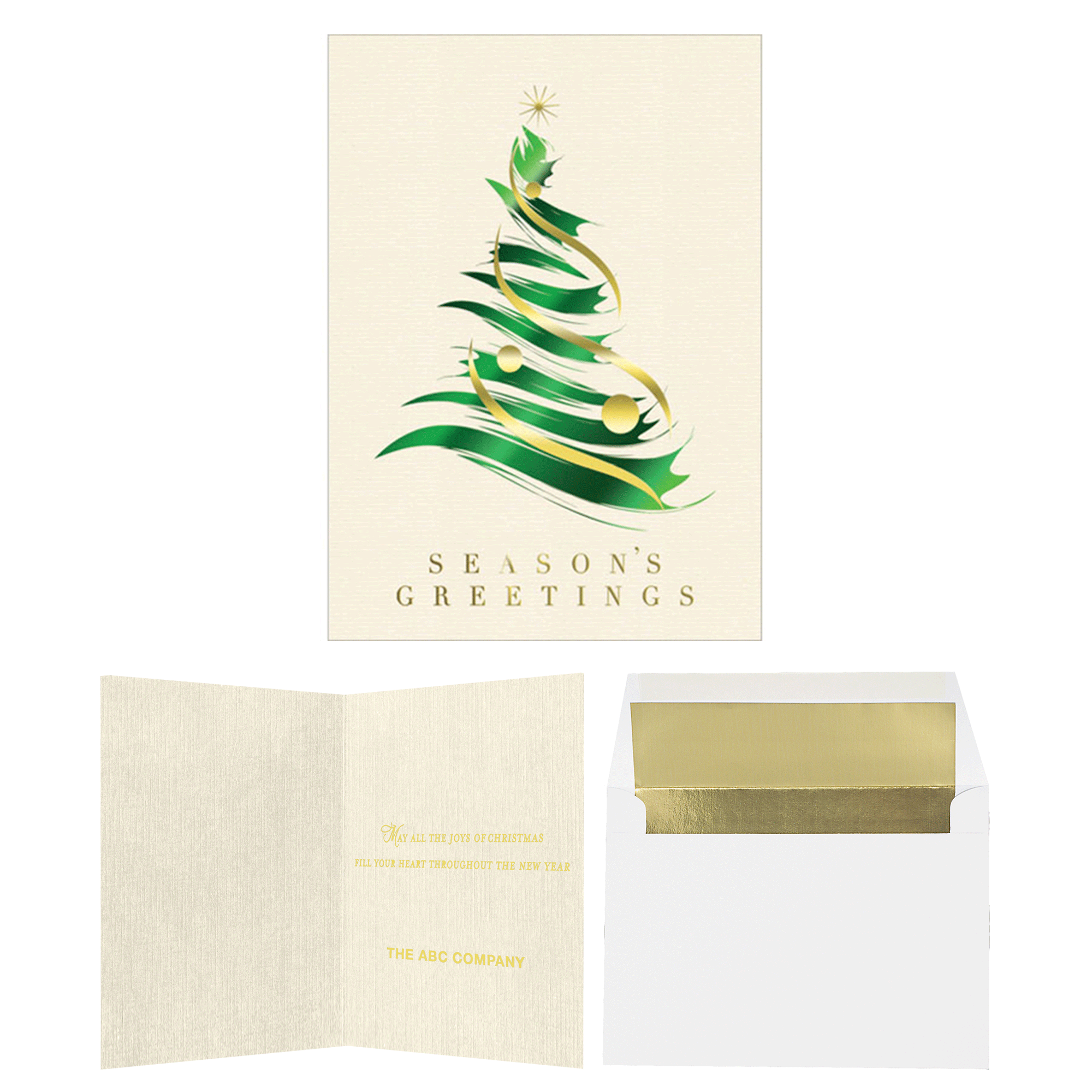 Custom Painted Tree Holiday Card | Pens.com