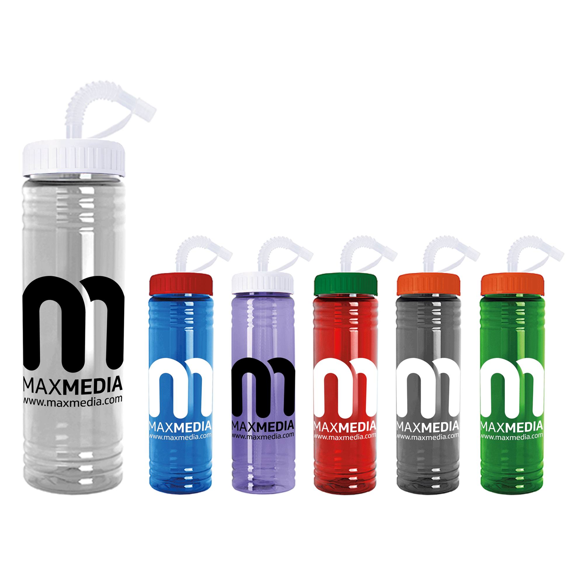 Custom 24 oz. Hilo Slim Fit Water Bottle with Straw | Pens.com