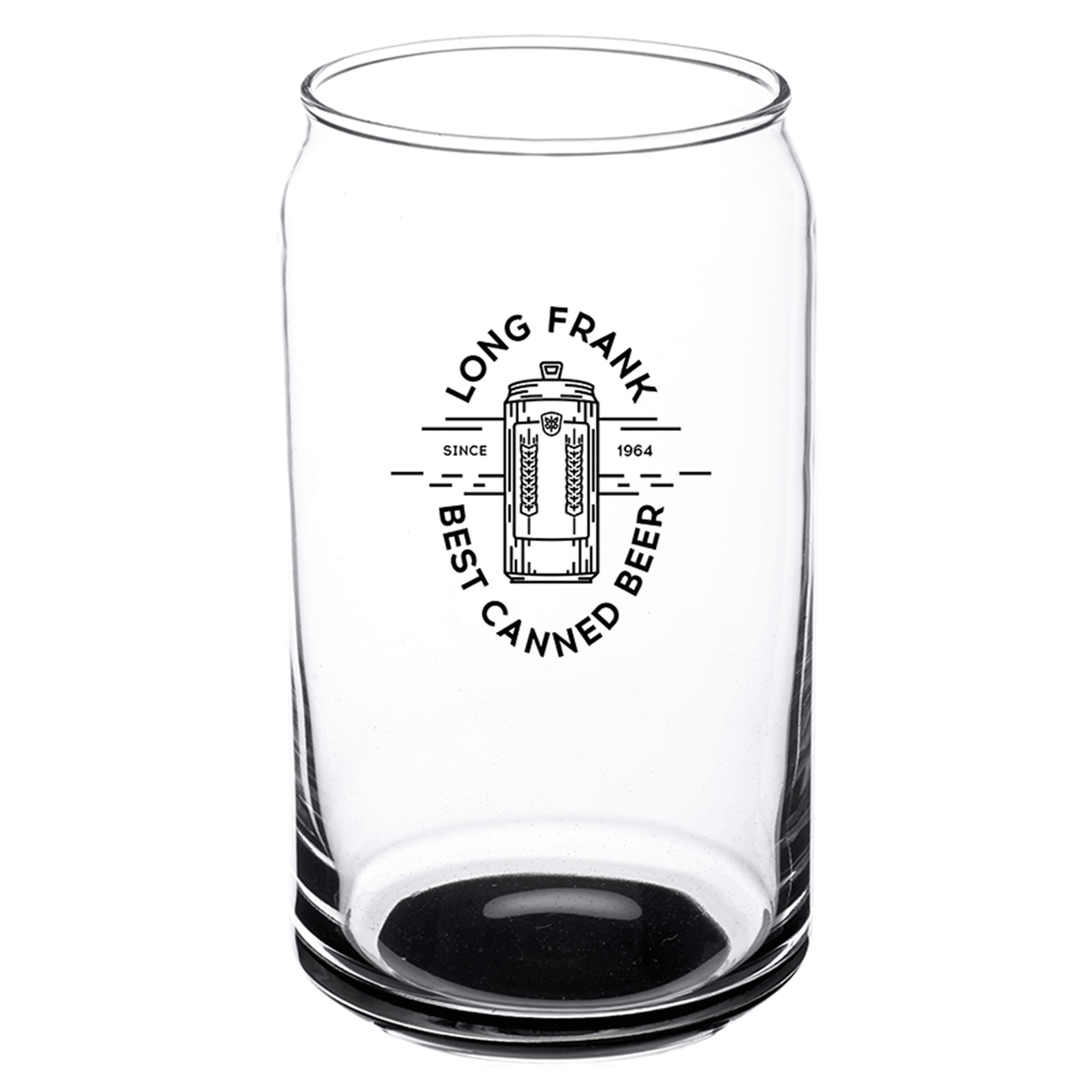 Custom 16 oz. Colored Arc Glass Can | Pens.com