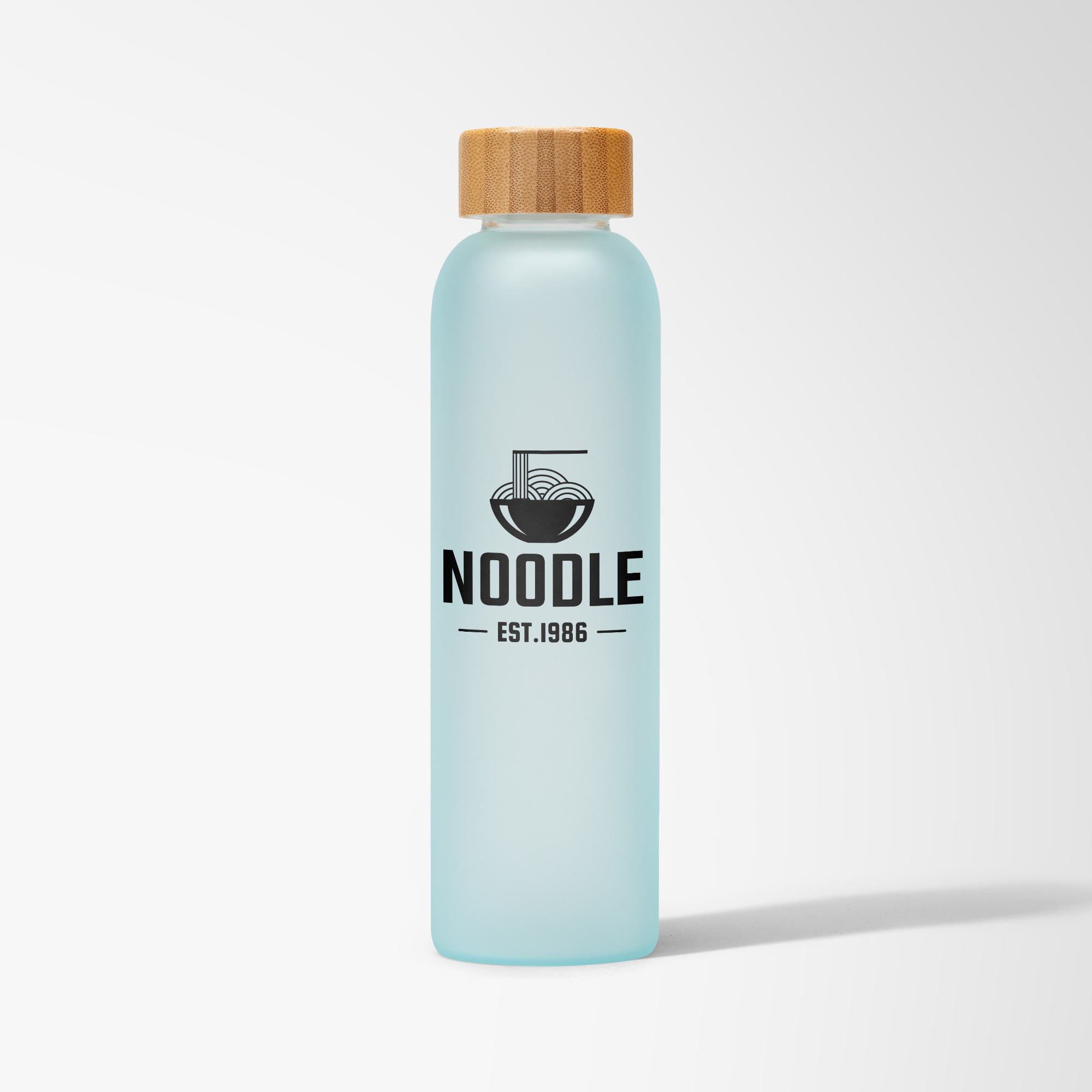Custom 20 oz Brooke Frosted Glass Bottle | Pens.com