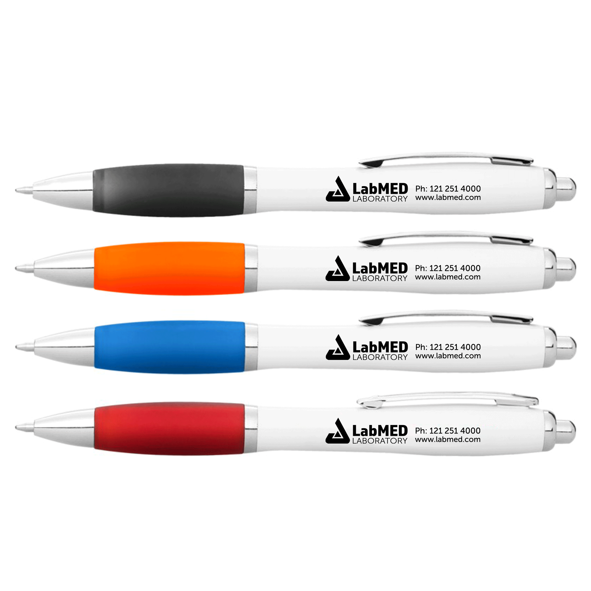 Nash Kugelschreiber mit weißem Schaft mit Ihrem Logo | Pens.com