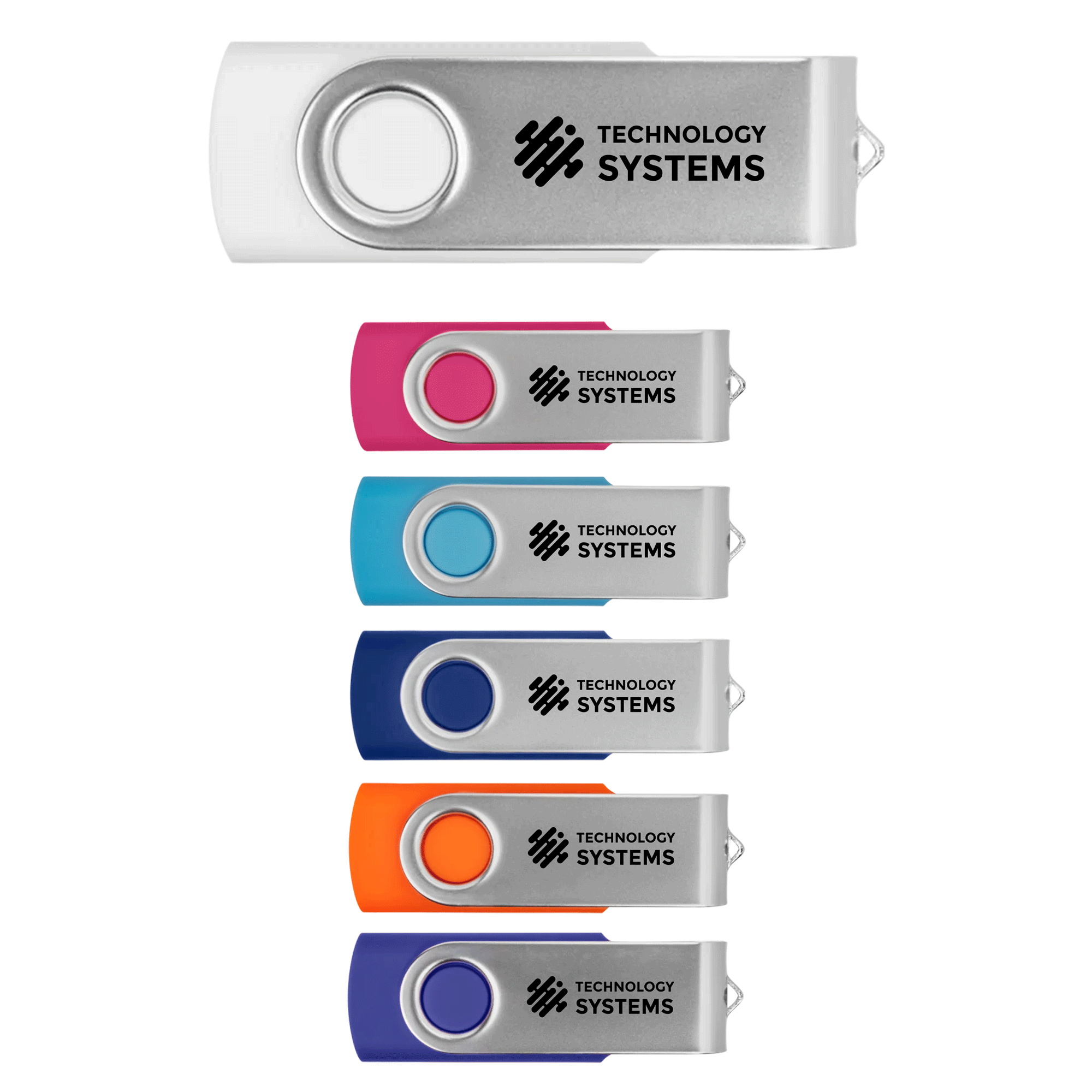 USB-stick met metalen coating 4GB Bedrukken met Logo | Pens.com