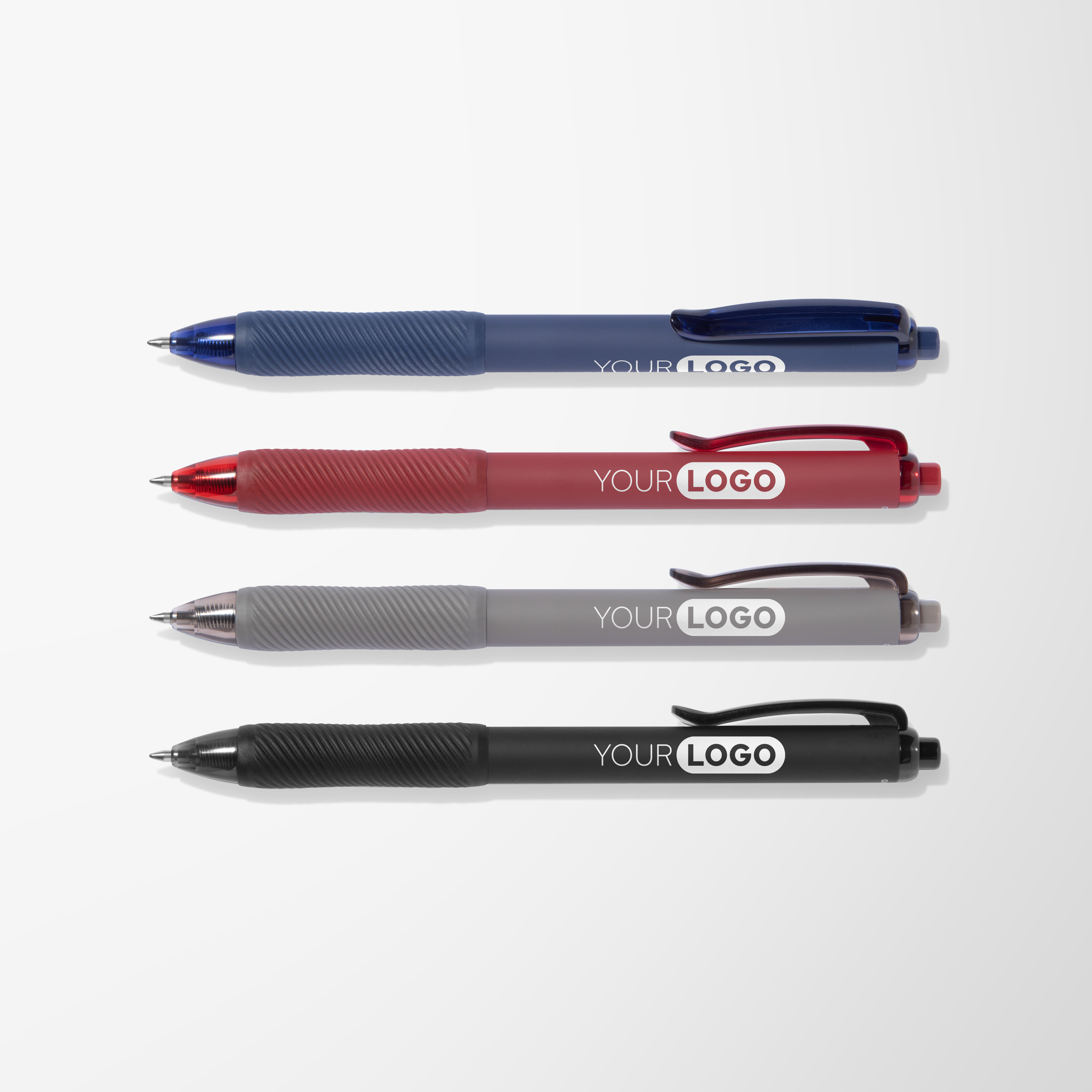 Promotional Soft Touch Textured Grip Jett Gel Pen with Logo | Pens.com