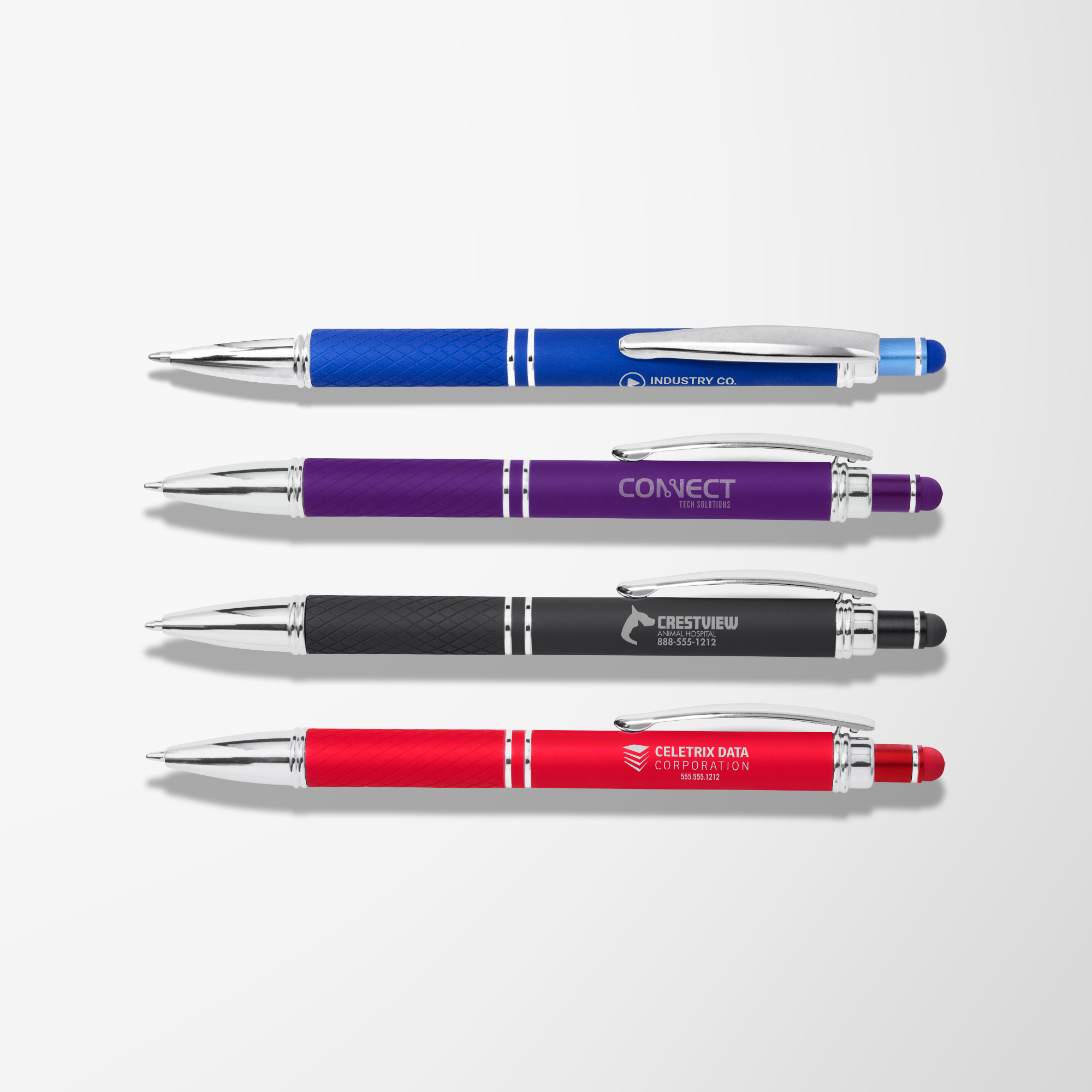 Promotional Engraved Soft Touch Diamond Stylus Pen | Pens.com