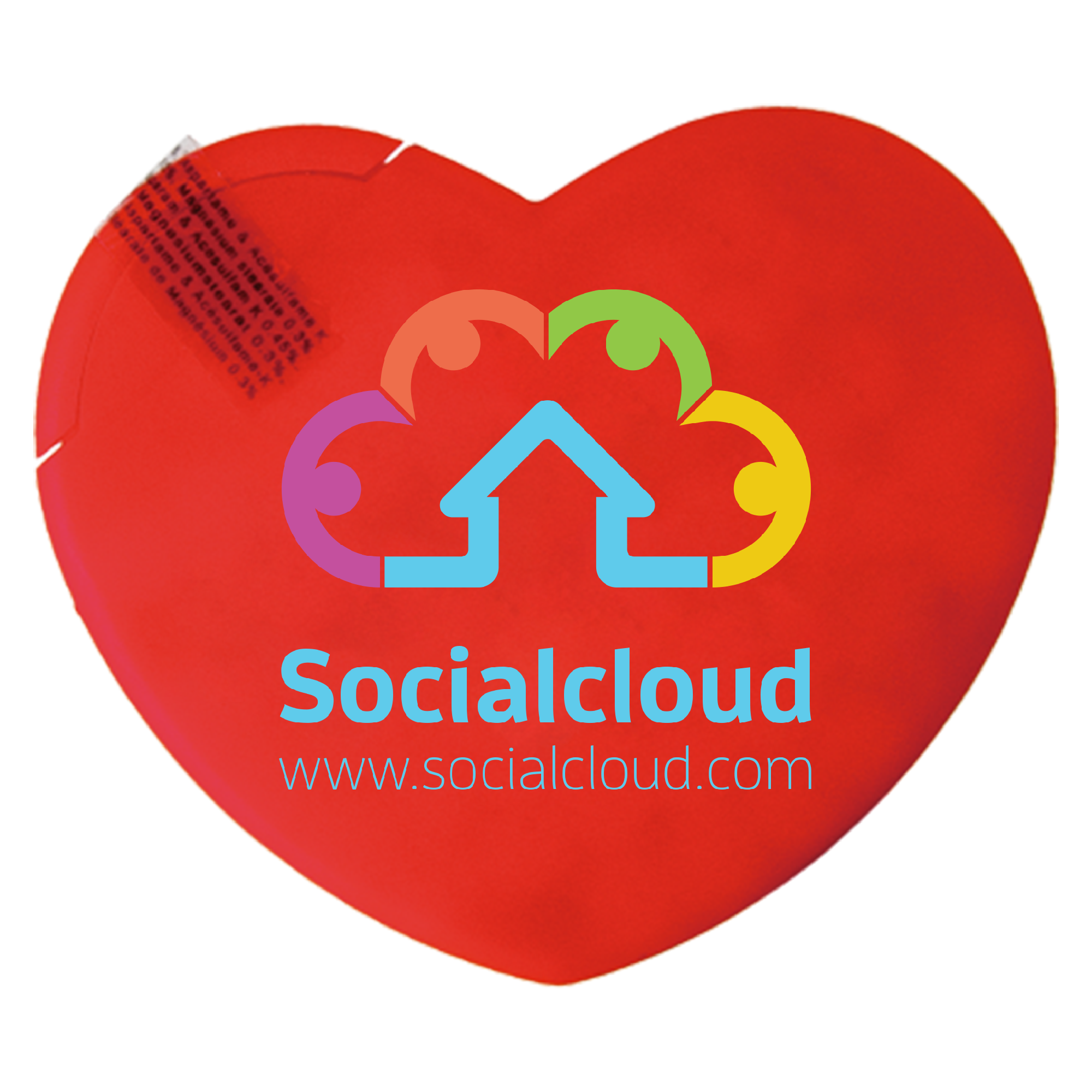 Promotional Heart Mint Dispenser - Digital Printing | Pens.com