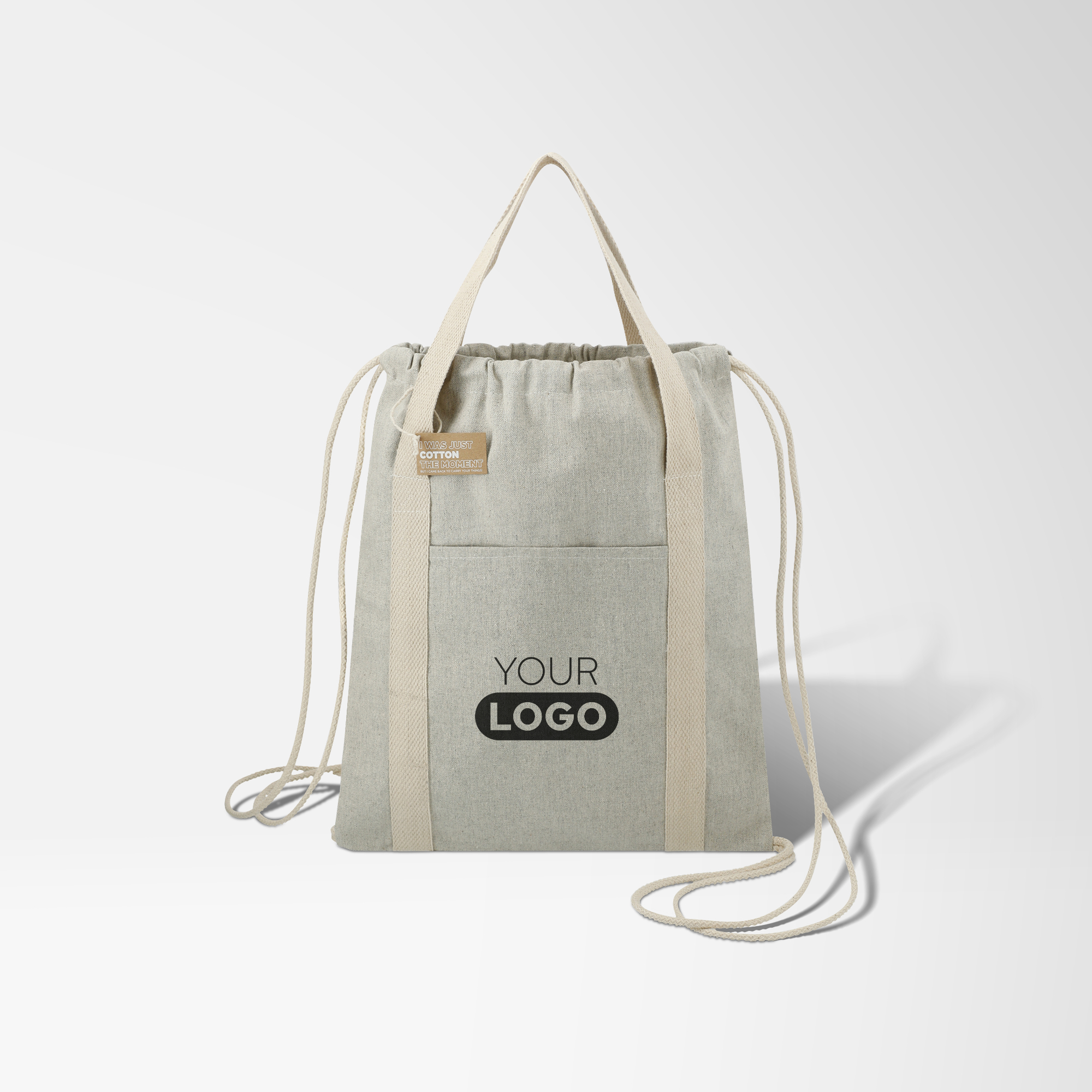 Custom Repose 5oz. Recycled Cotton Drawstring Bag | Pens.com