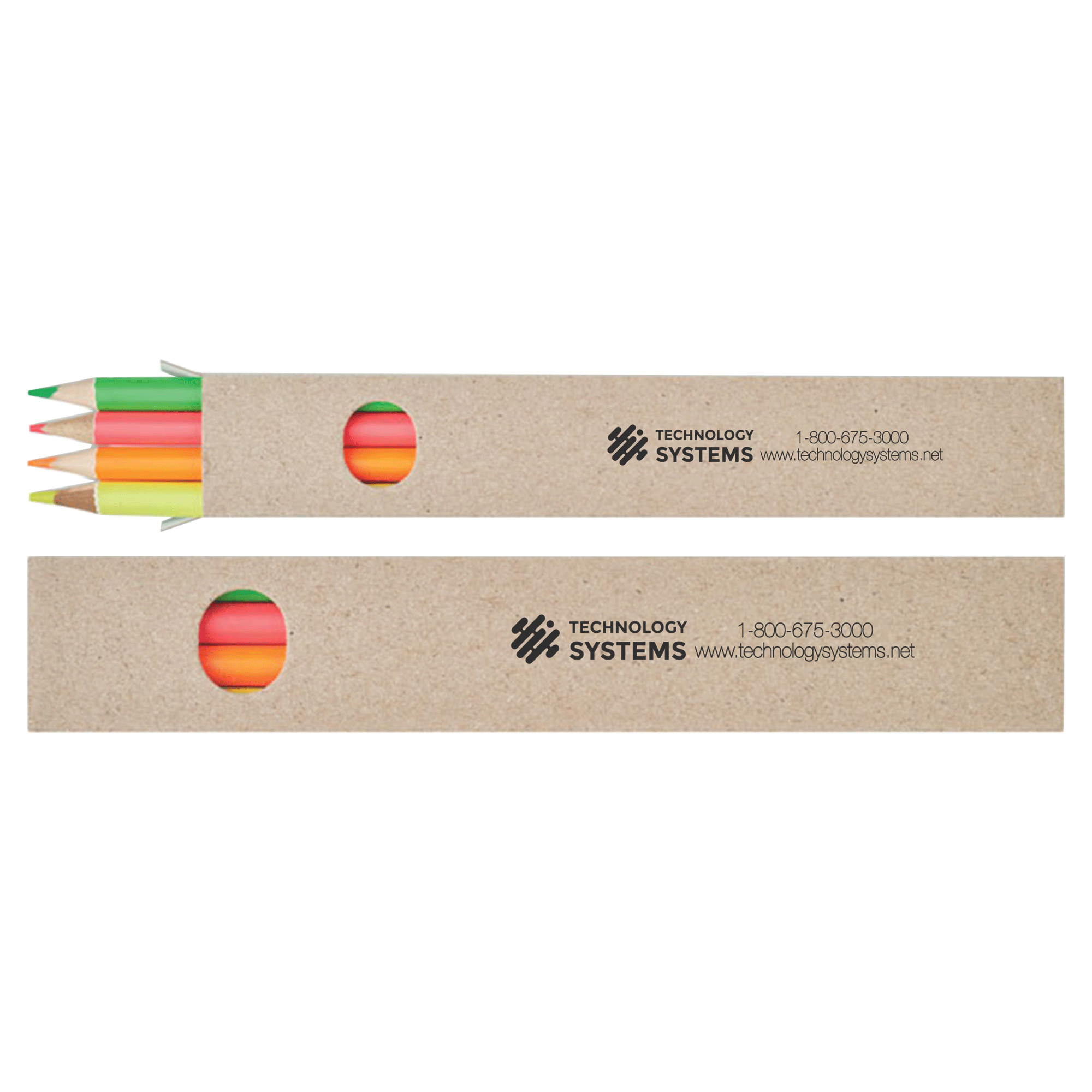 Set de 4 lápices Vivia Neon - Regalo Personalizado | Pens.com