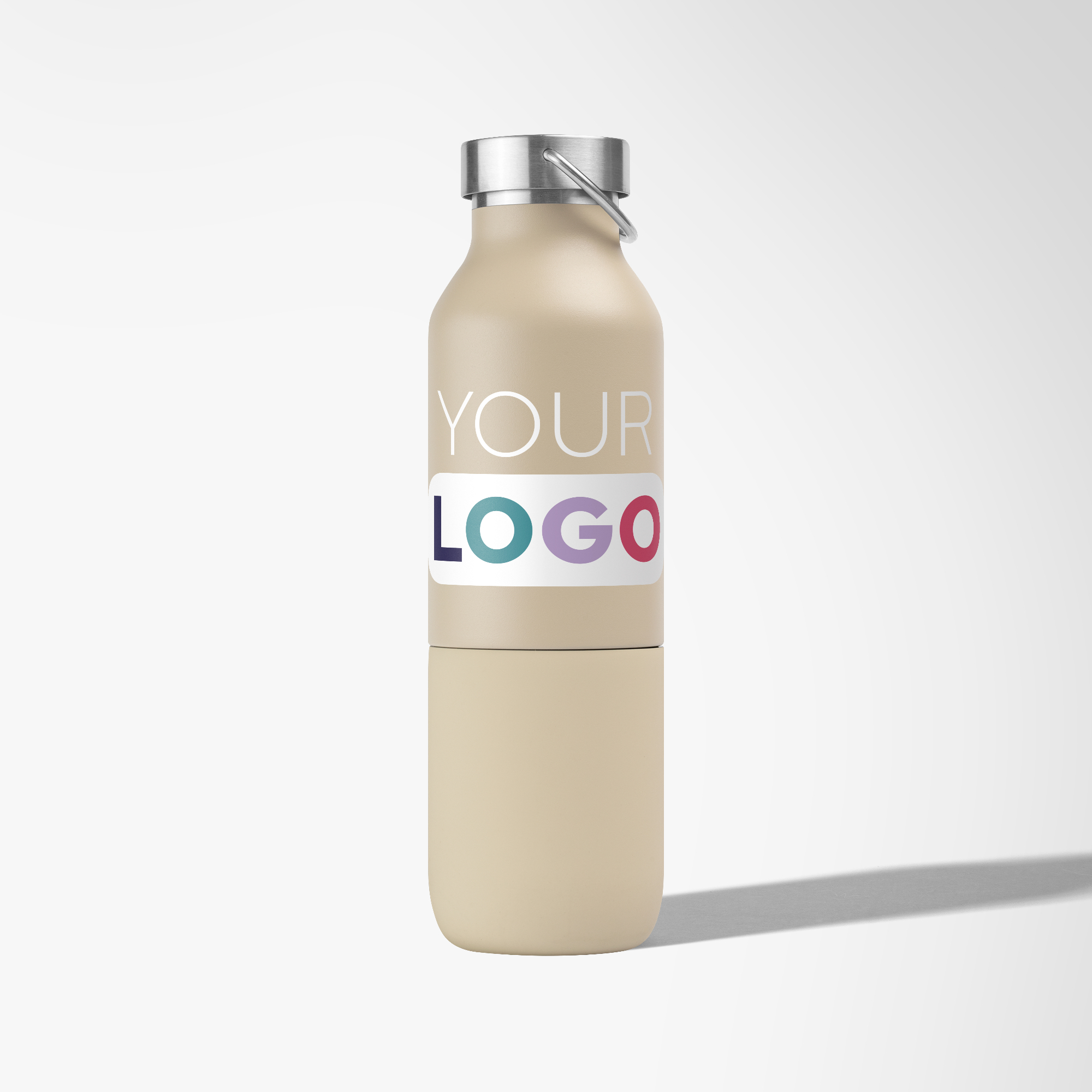 Custom Full Color 20 oz. 2-in-1 Devon Recycled Stainless Steel Bottle ...