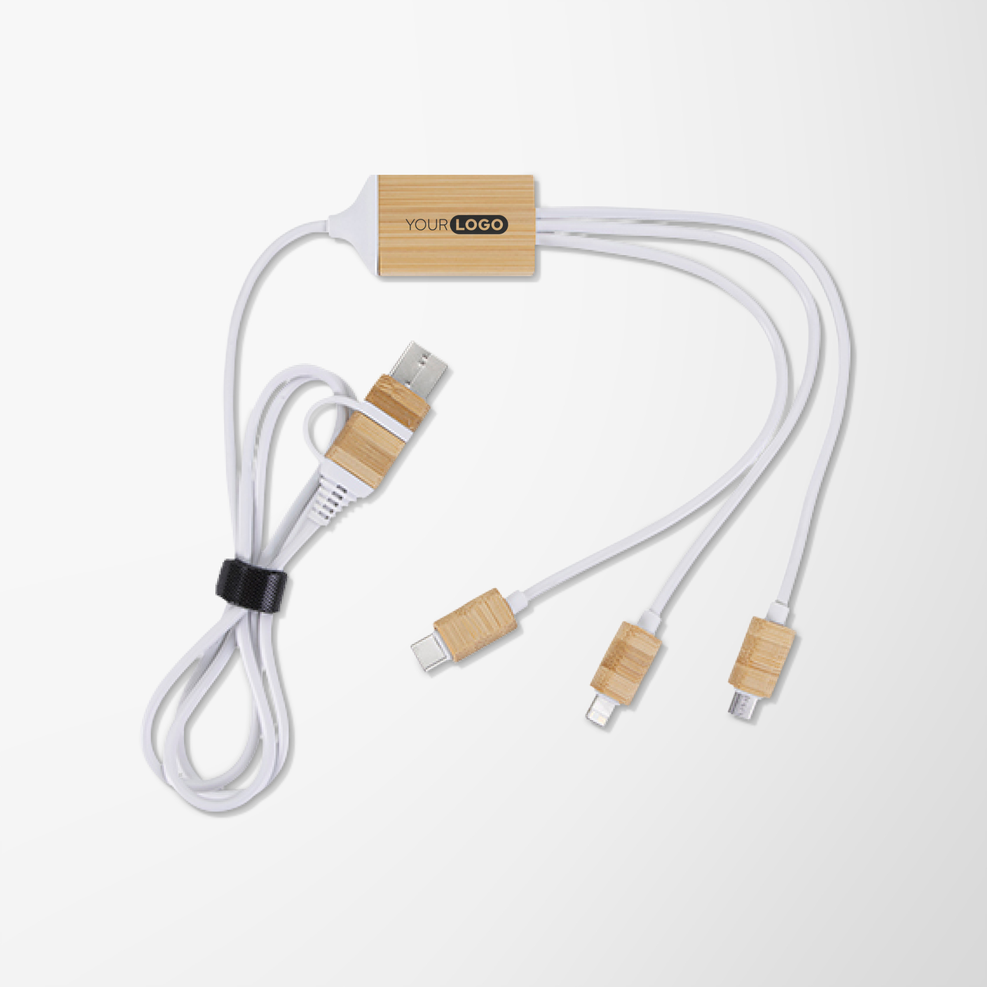 Custom BambooTunes 5-in-1 Charging Cable | Pens.com