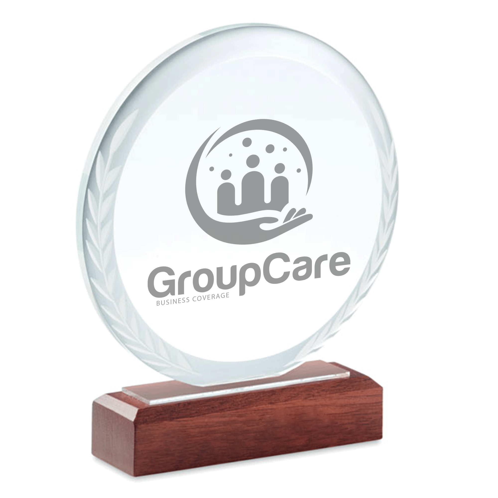 Promotional Round award plaque with Logo | Pens.com