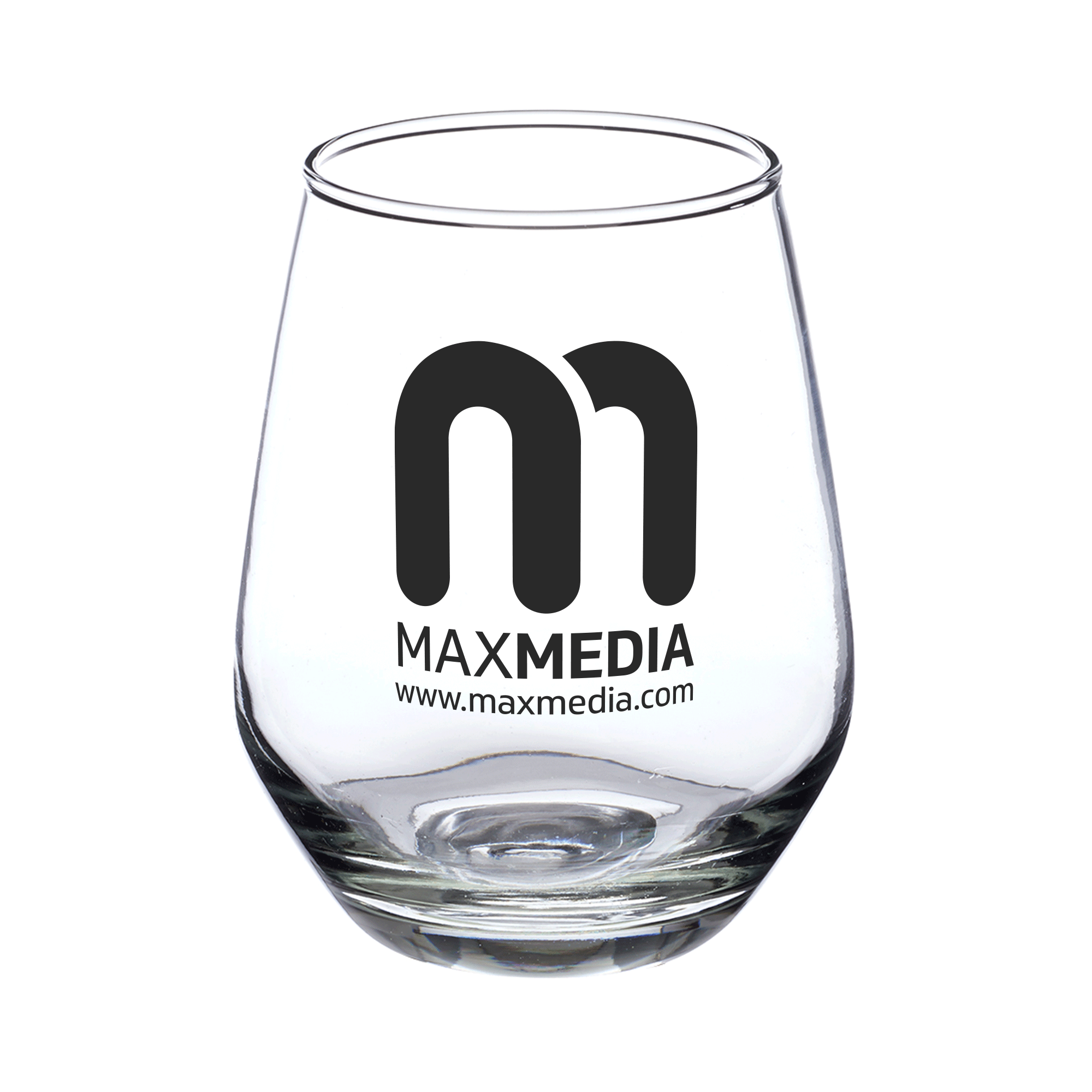 Custom 12 oz. Vaso Silicia Stemless Wine Glass | Pens.com
