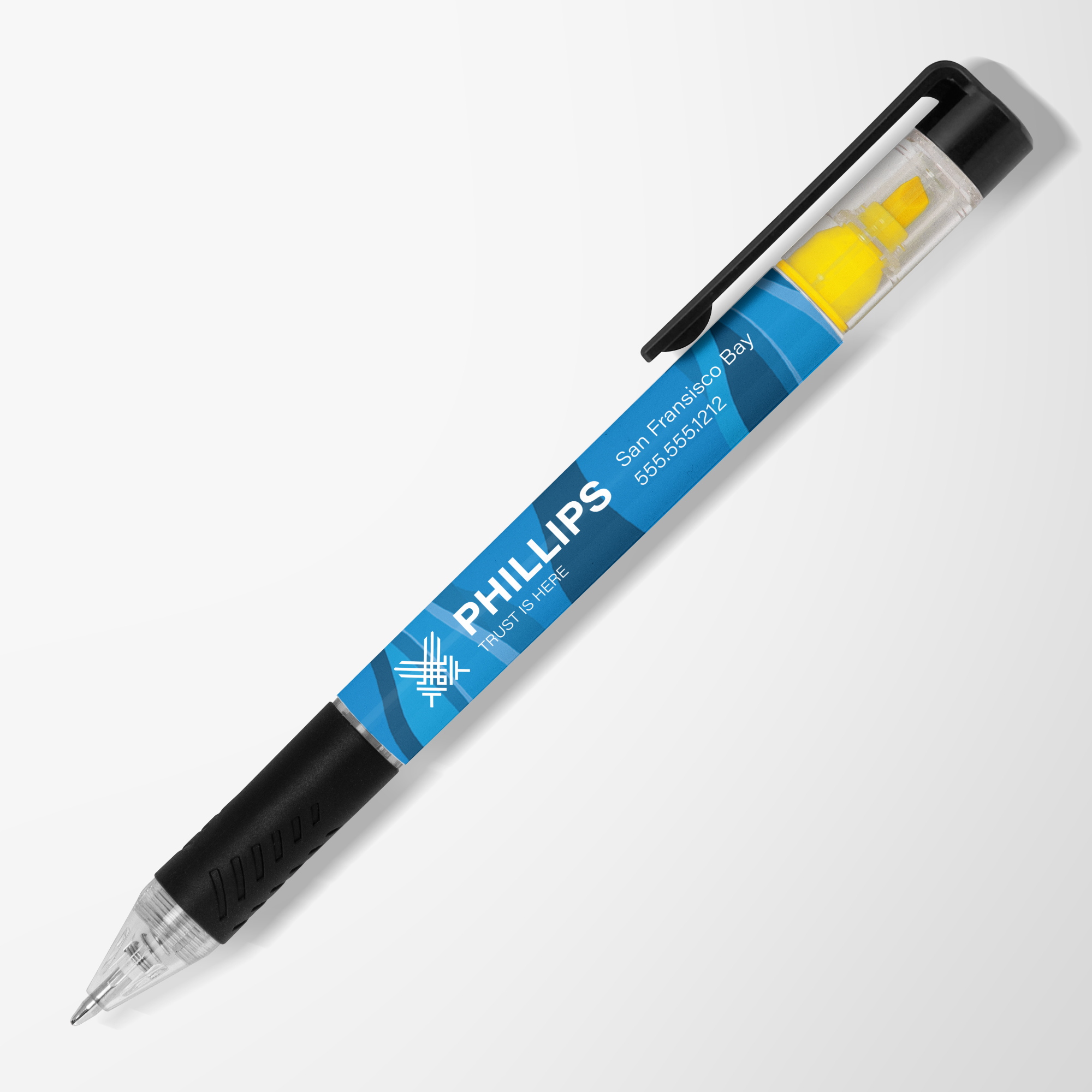 Personalise Duet Pen And Highlighter Combo with Text | Pens.com