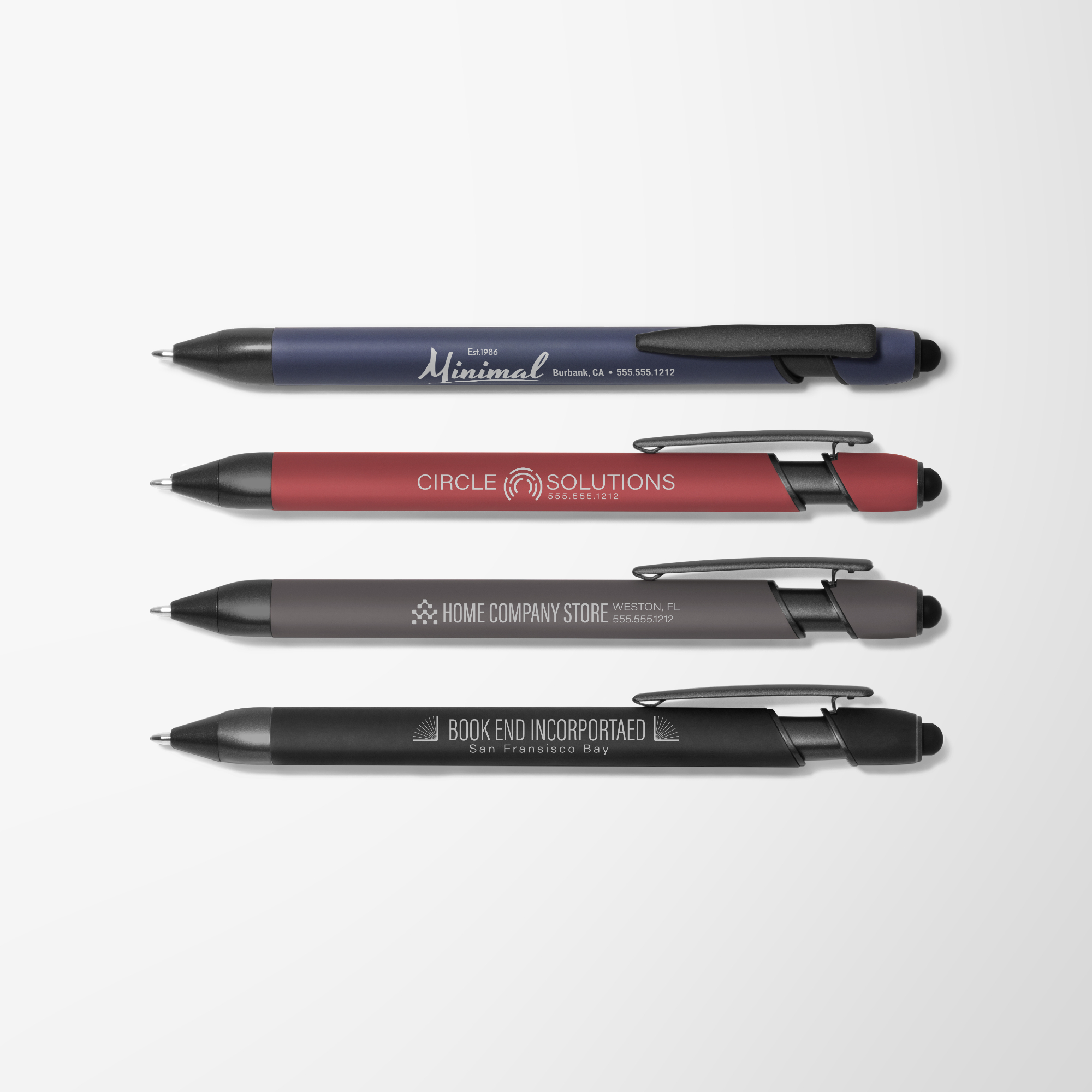 Promotional Metal Soft Touch Pyra Pen with Logo | Pens.com