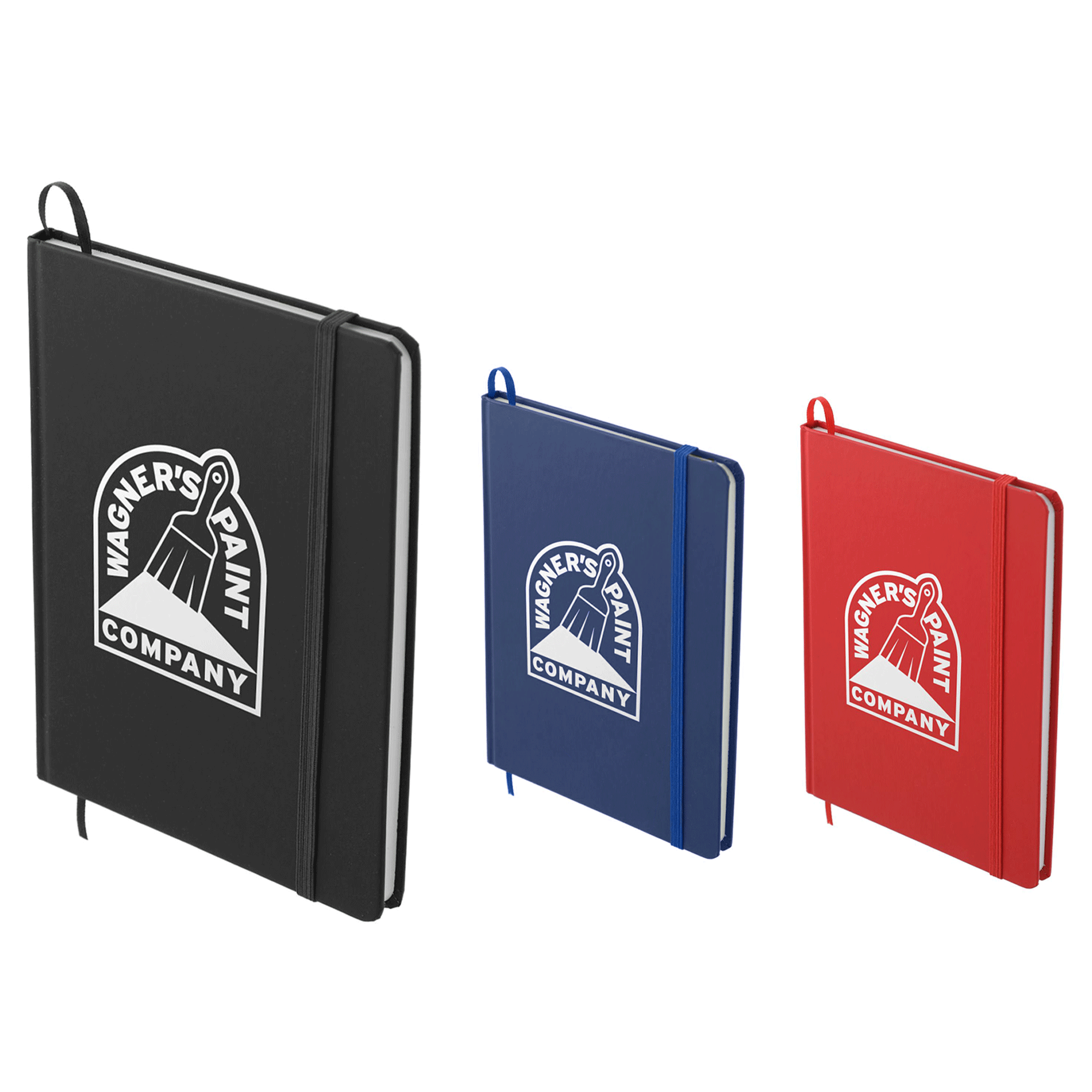 Custom 5'' x 7'' Snap Elastic Closure Notebook | Pens.com