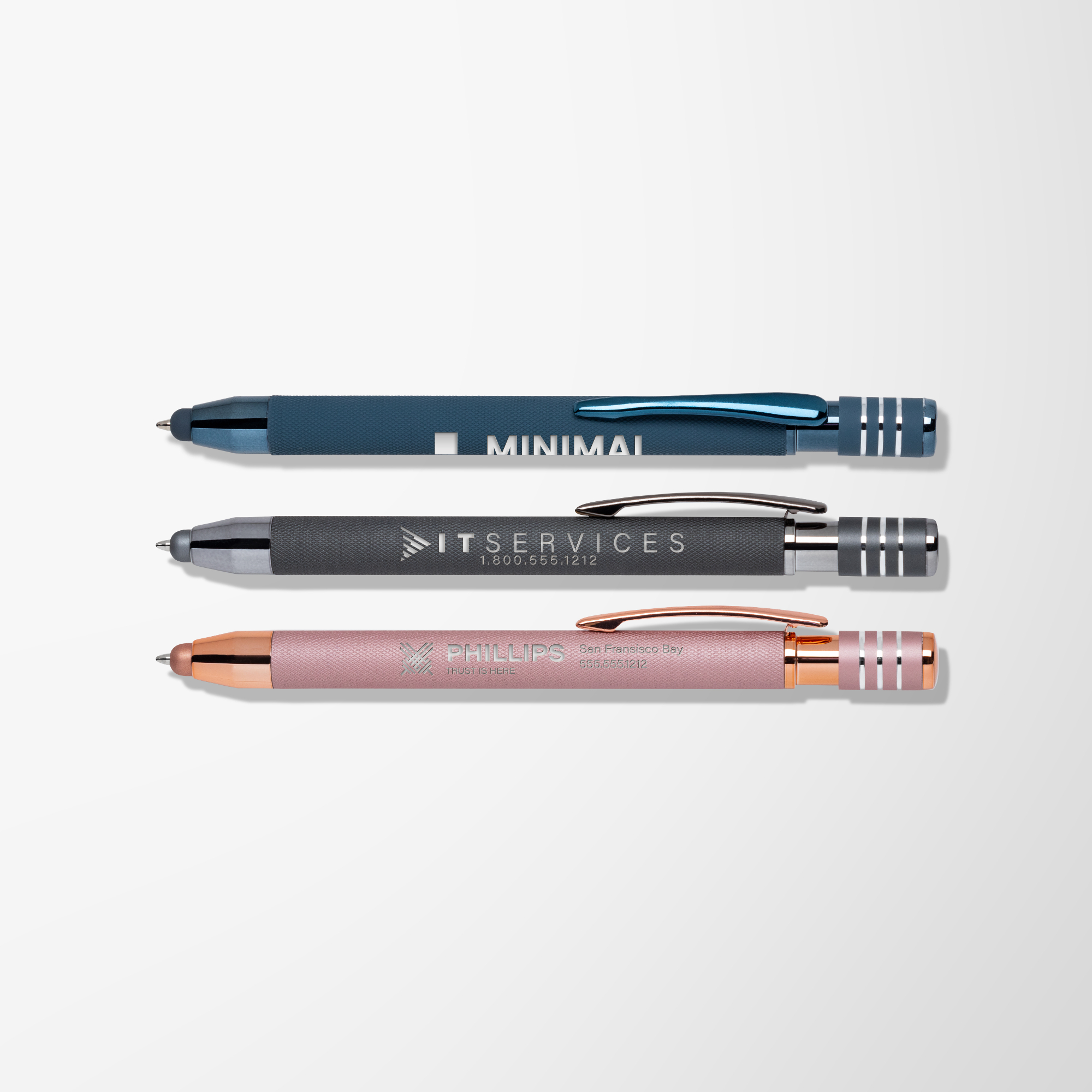Custom Engraved Monochrome Textured Maya Pen