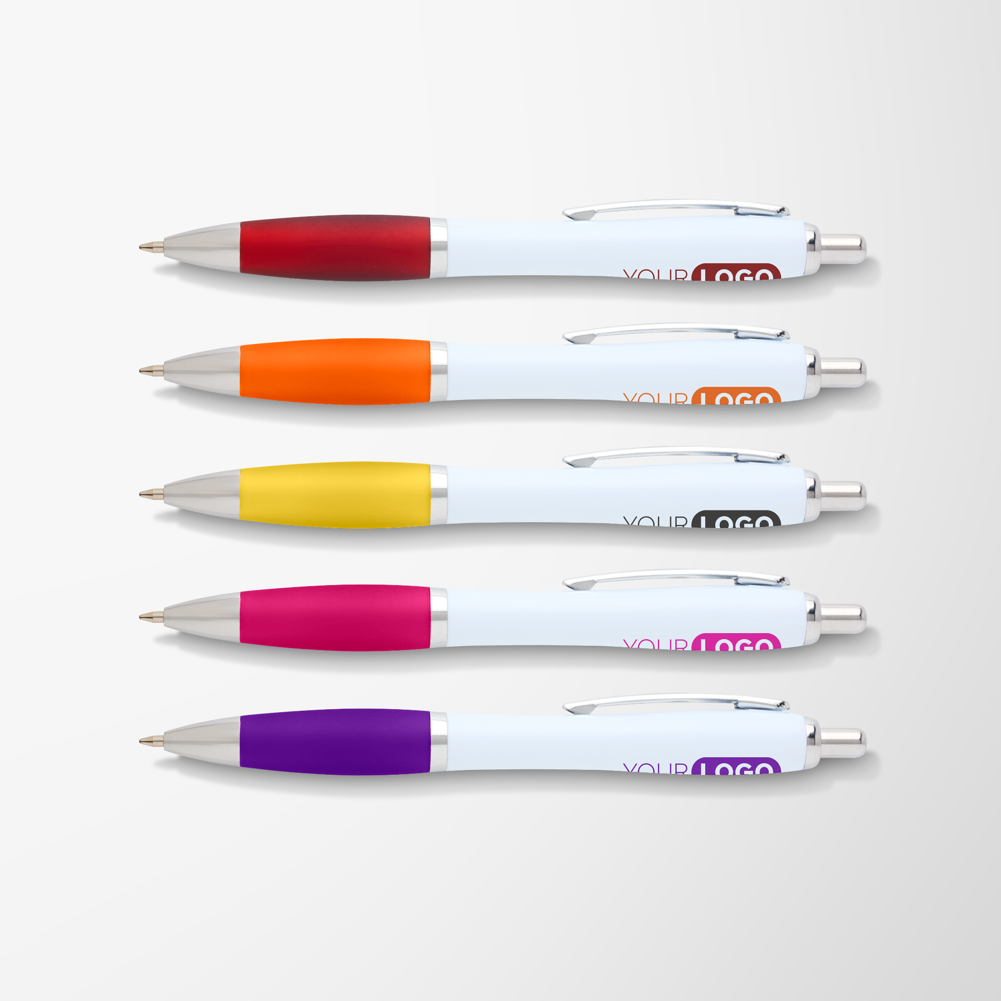 Egyedi Nash újrahasznosított, színes fogórészű, fekete tintás toll ...