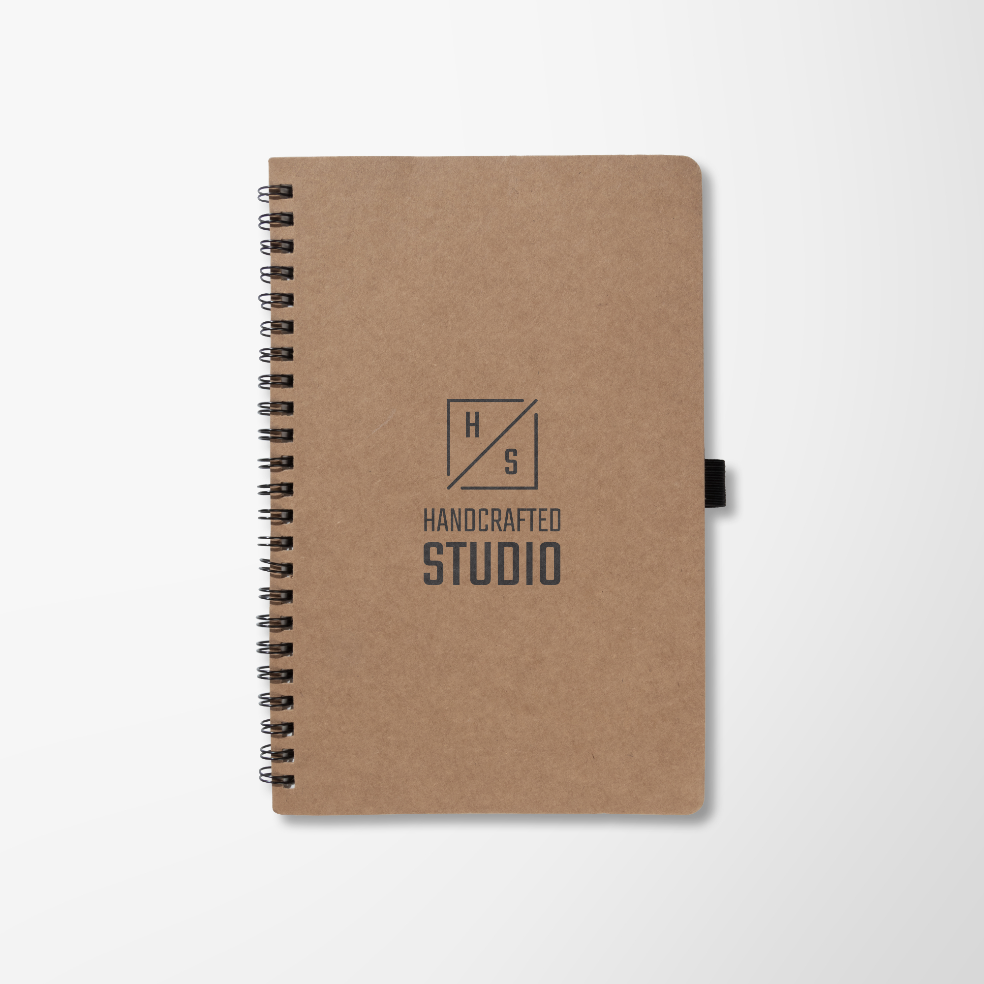 Promotional Cobble A5 wire-o recycled cardboard notebook with stone ...