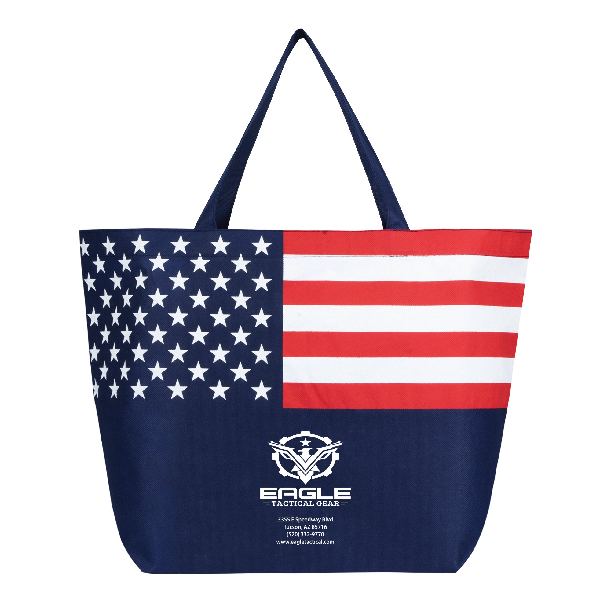 Custom Tote Bag with Patriotic Flag (No Minimum) | Pens.com