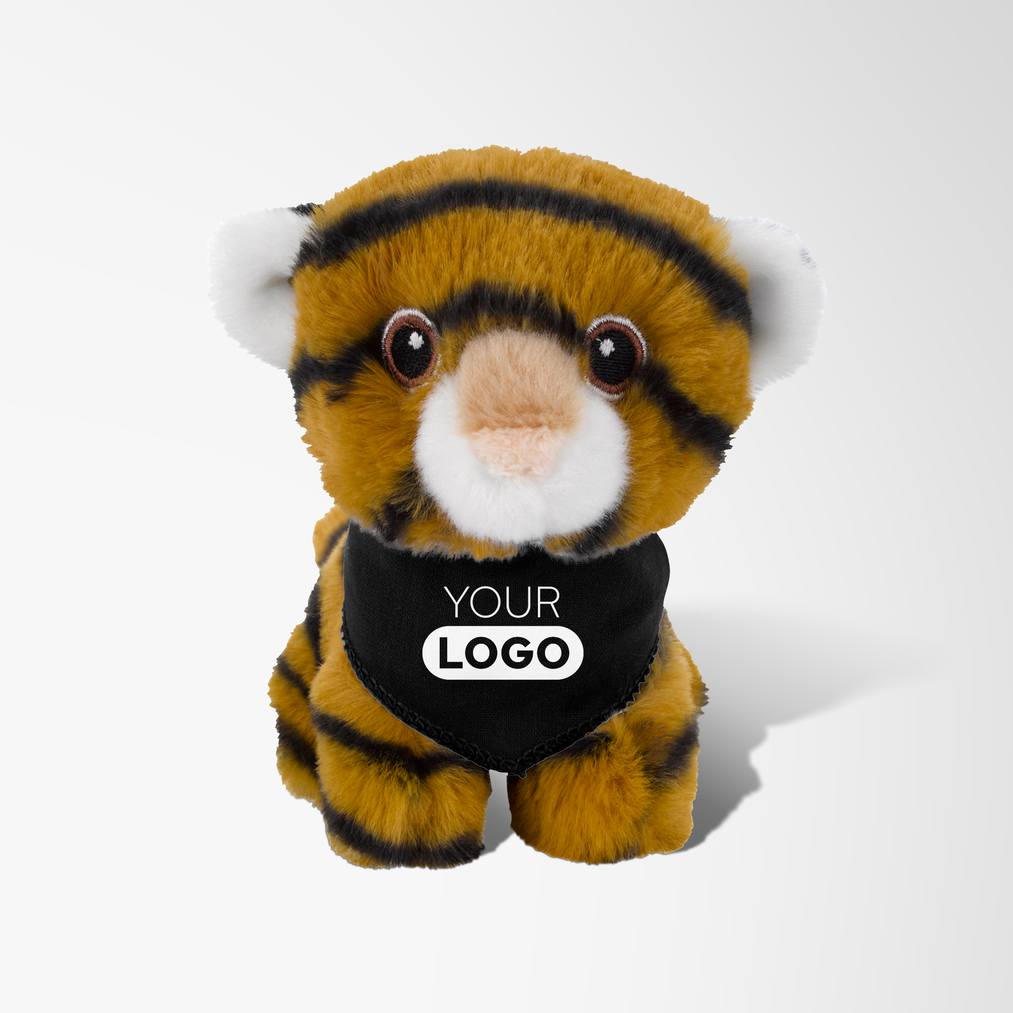 Custom Aurora® 5" Recycled Mini Plush Tiger | Pens.com