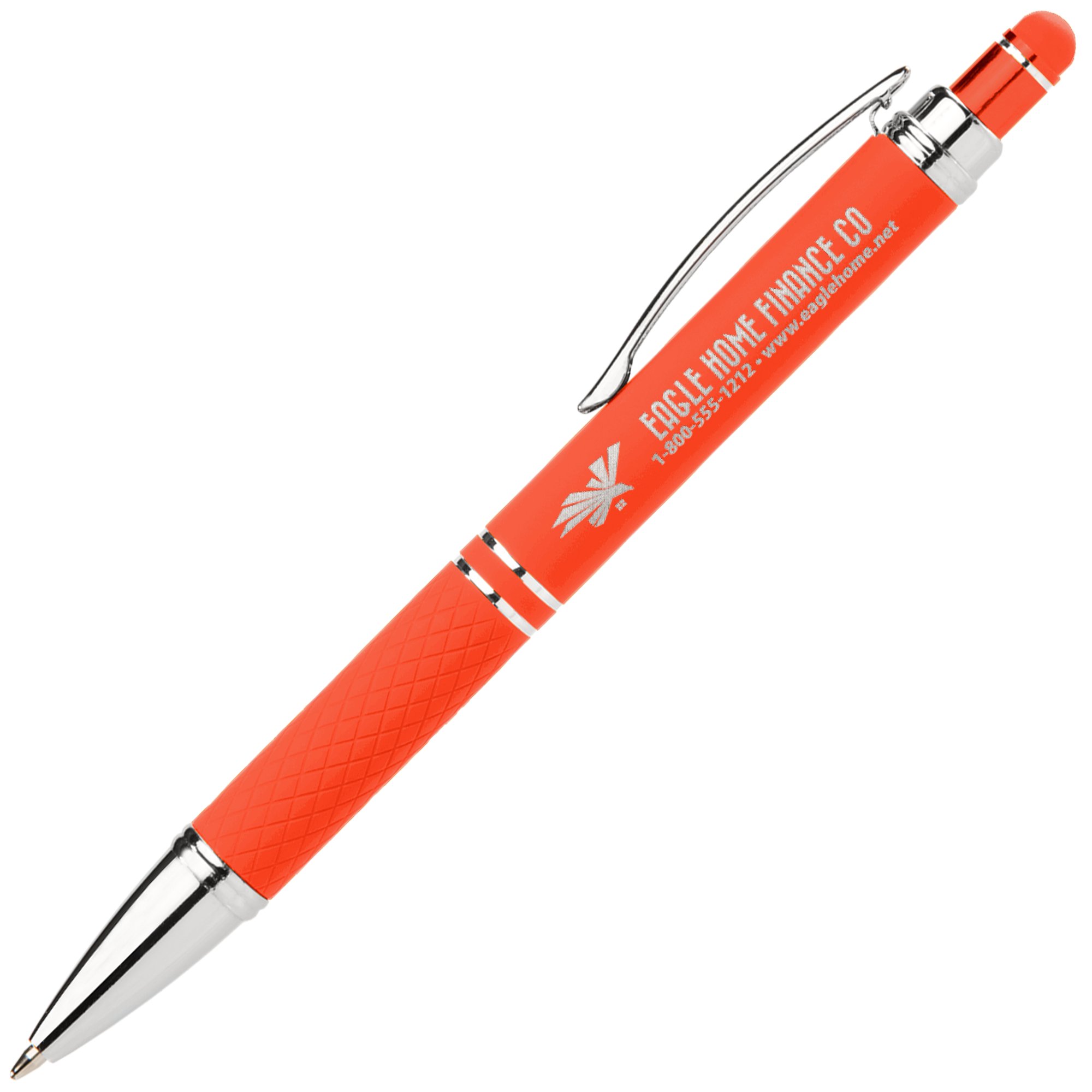 Stylo Diamond Bright Soft Touch en métal avec stylus Publicitaire ...