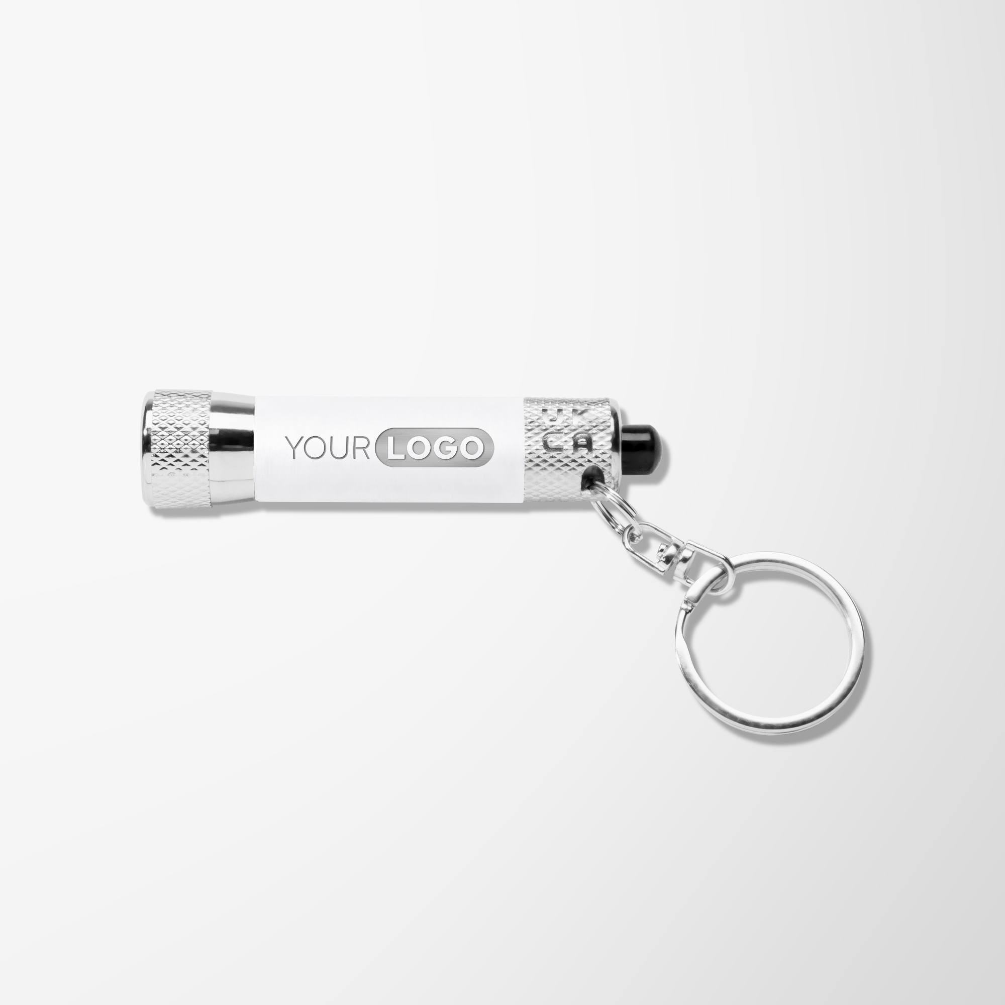 Personalise Rubber Finish 3 Led Keyring Torch with Text | Pens.com