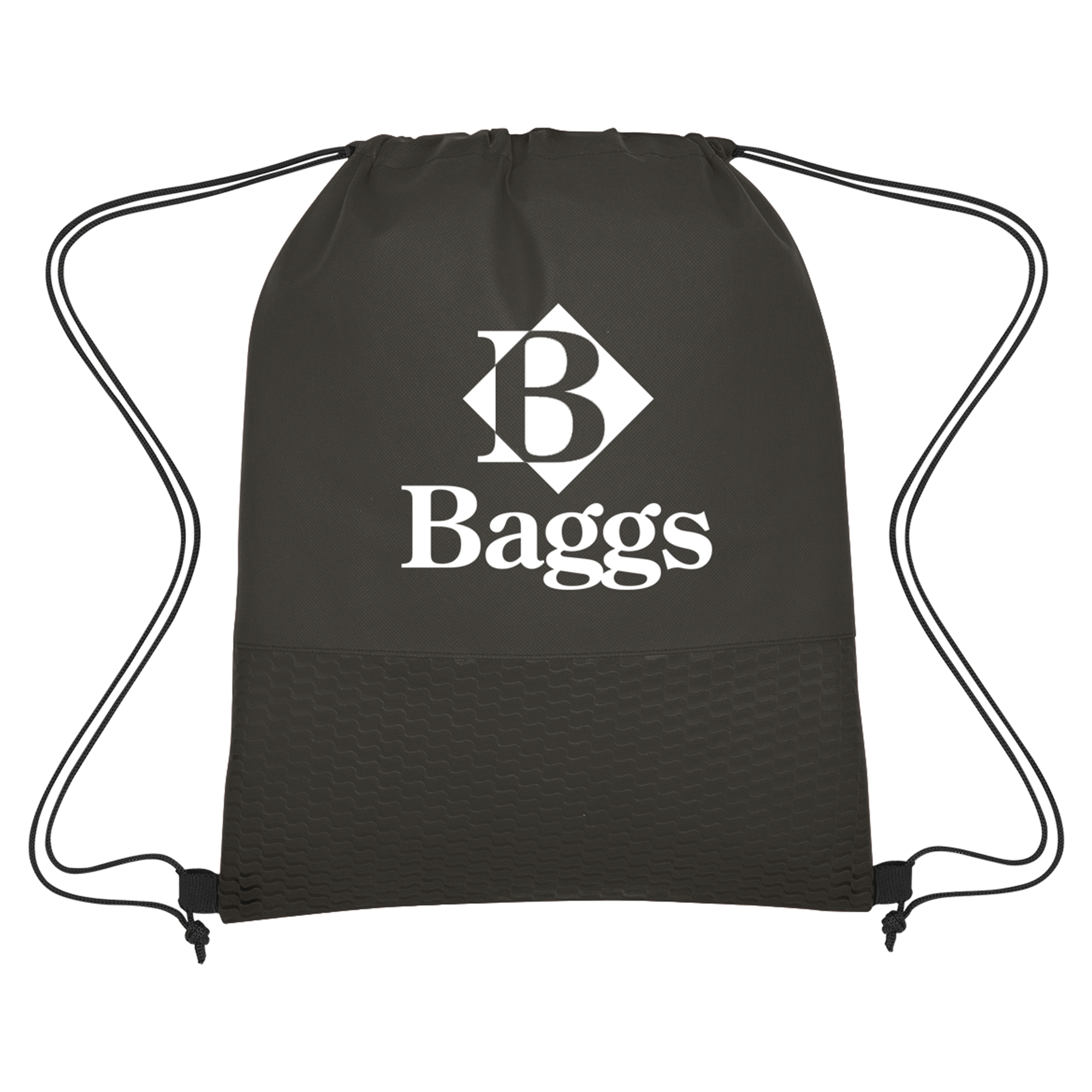 Custom Wave-Patterned Drawstring Bag | Pens.com