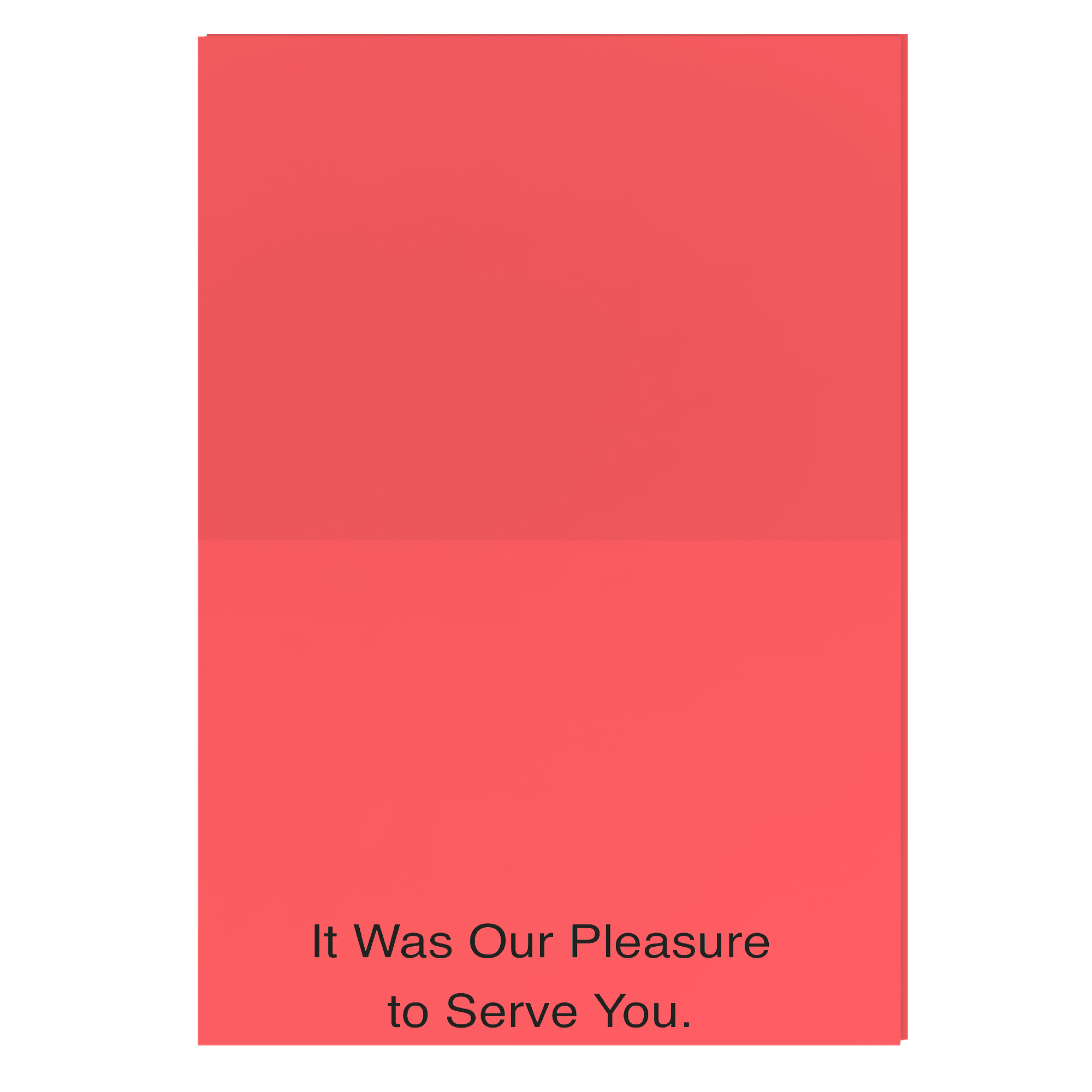 Custom Red and Gold Thank You Greeting Card | Pens.com