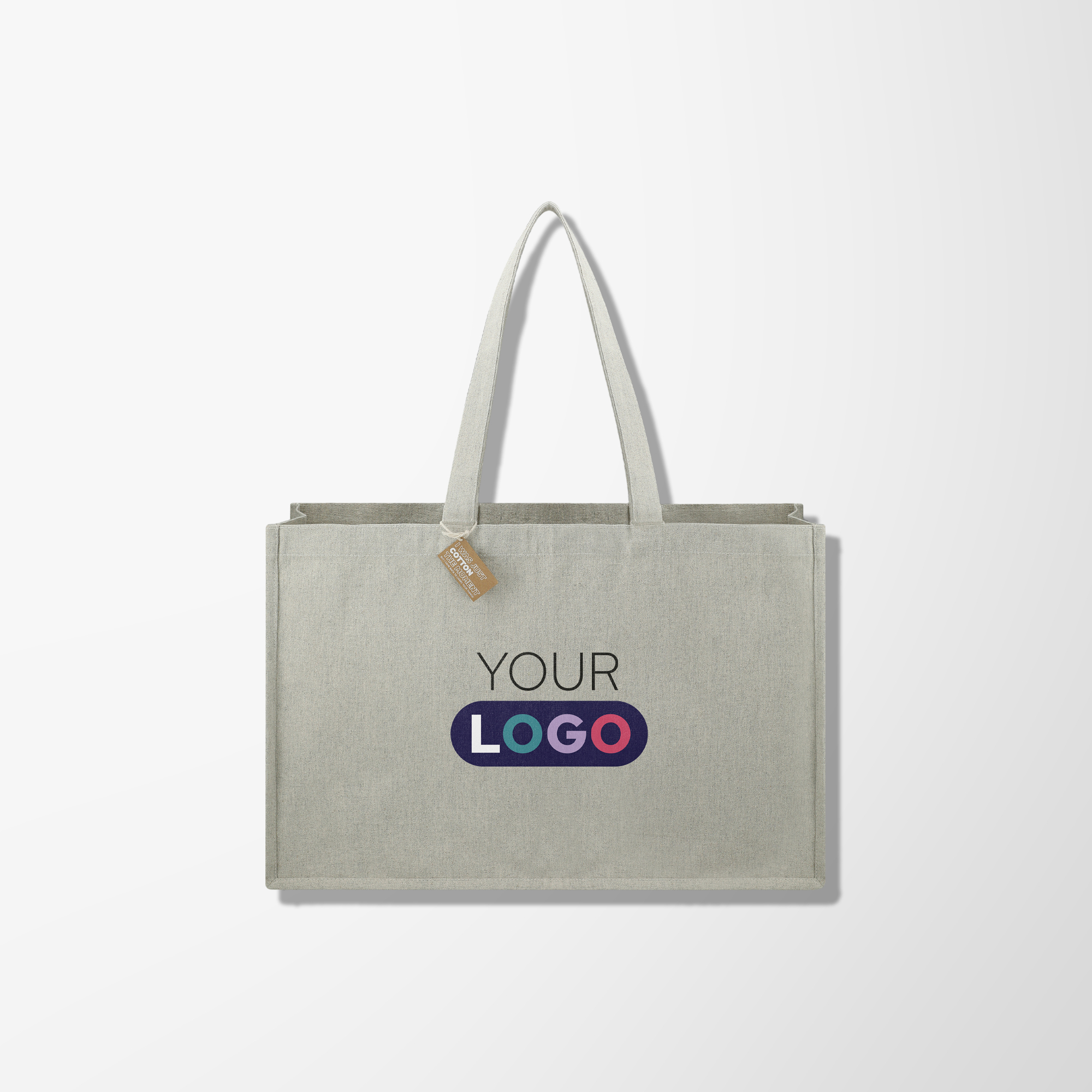 Custom Full Color Repose 10 oz. Recycled Cotton Shoulder Tote Bag ...