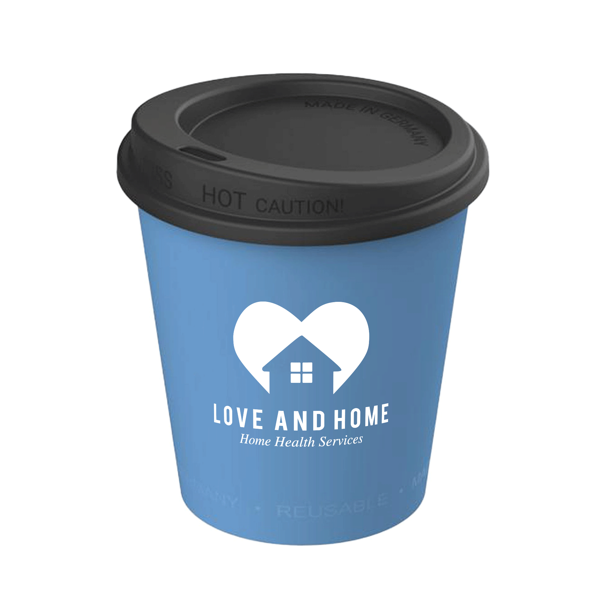 Promoverende Hazel kaffekop med låg – 200 ml med logo | Pens.com